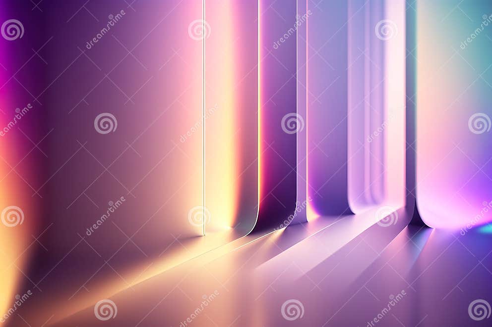 Abstract Holographic Multi-colored Crystals with Rays and Waves of ...