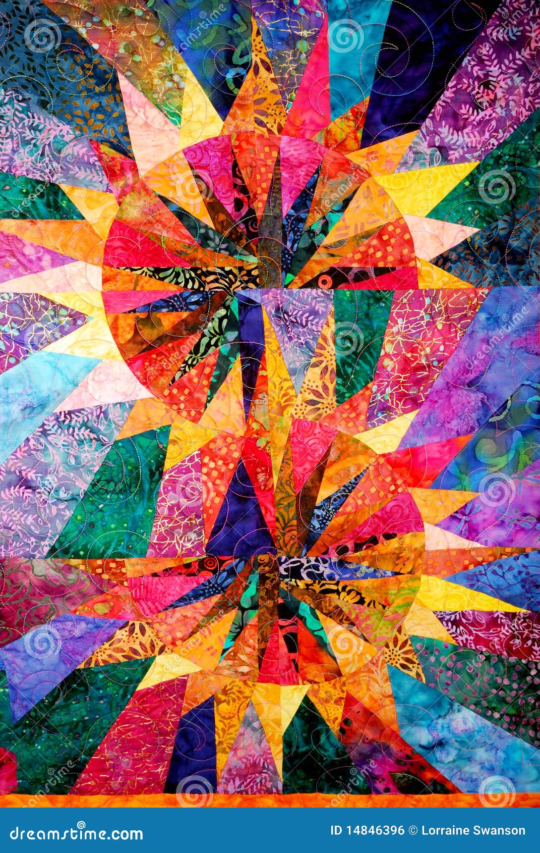 Abstract Homemade Quilt Royalty Free Stock Image - Image: 14846396