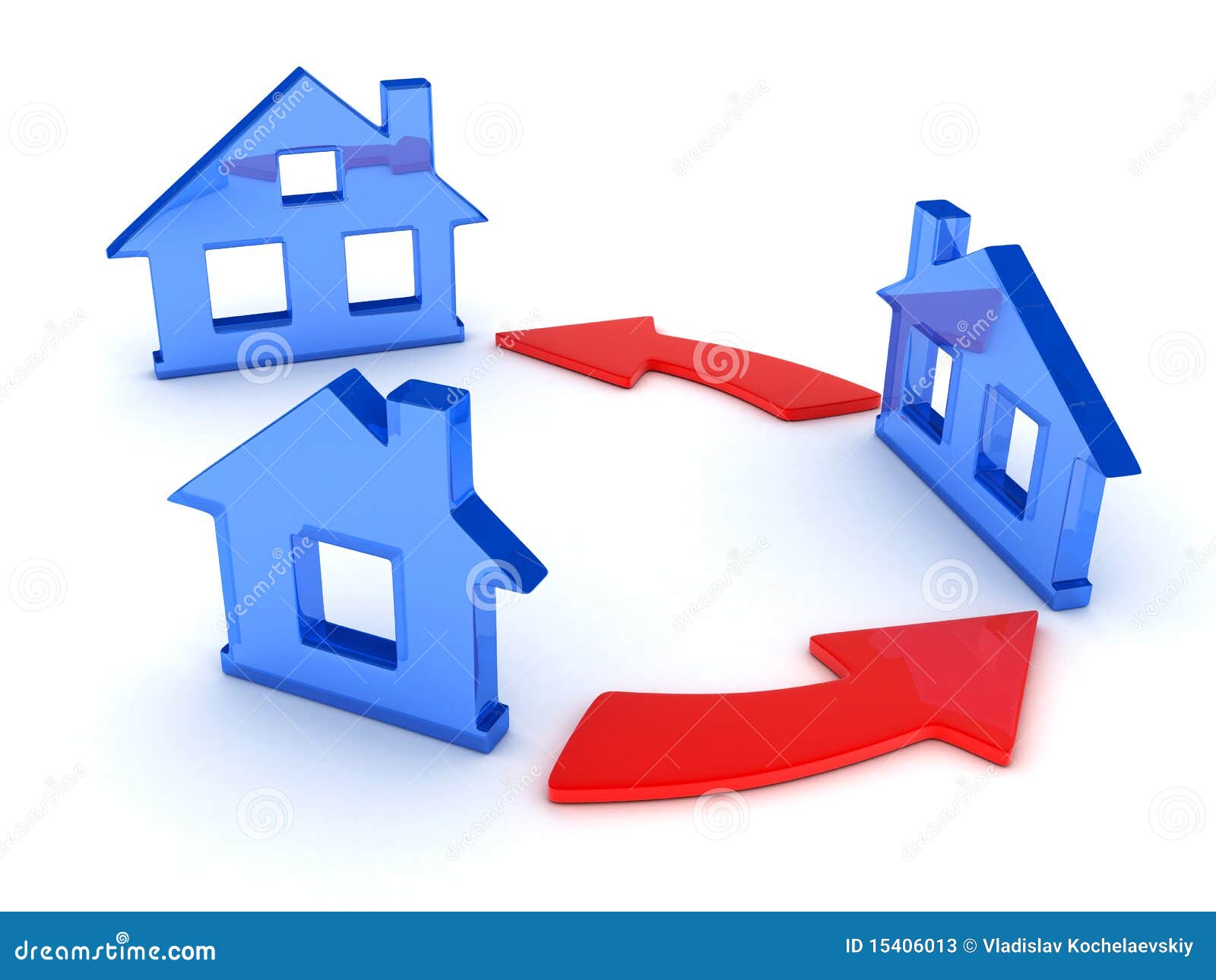 Abstract homes stock illustration. Illustration of buying - 15406013