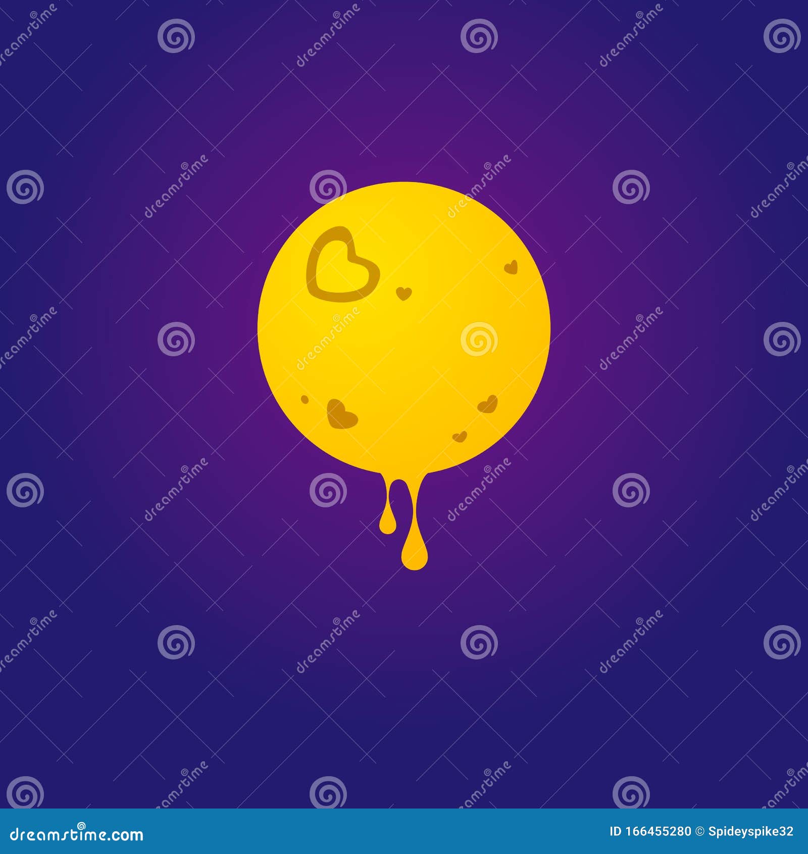 Abstract Honeymoon Drip Logo. Isolated Vector Illustration Stock Vector ...