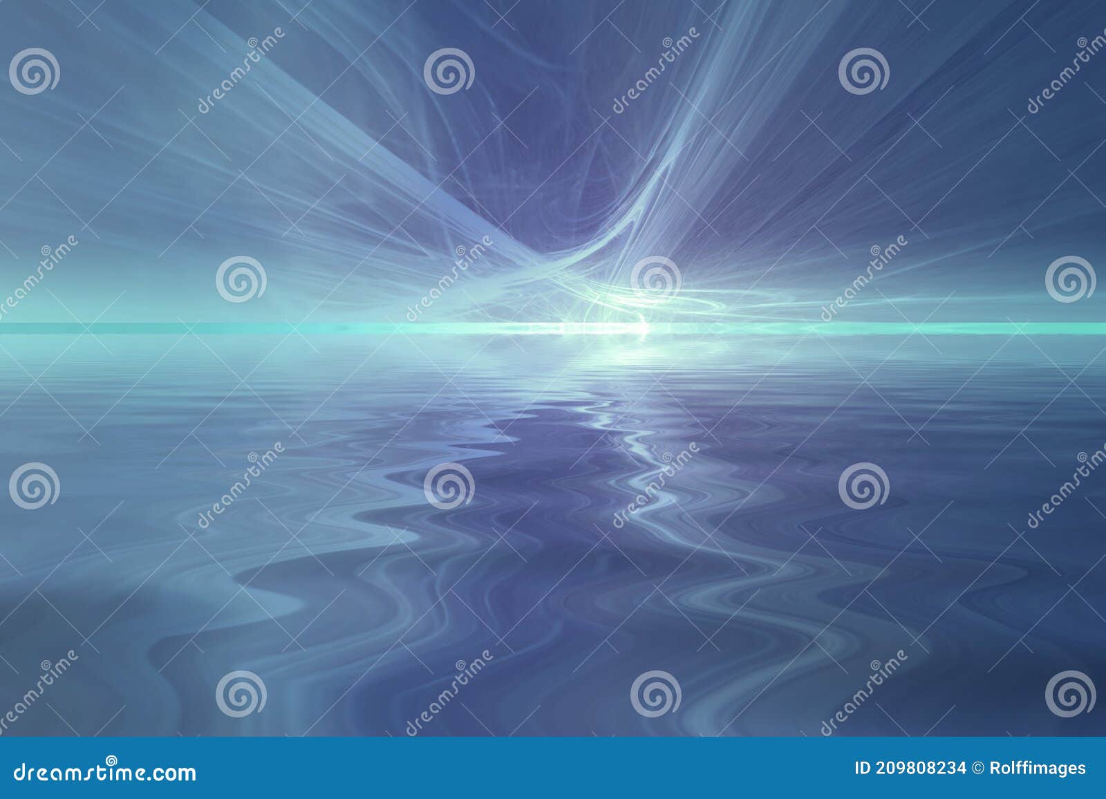 Abstract Horizon Art stock illustration. Illustration of reflection ...