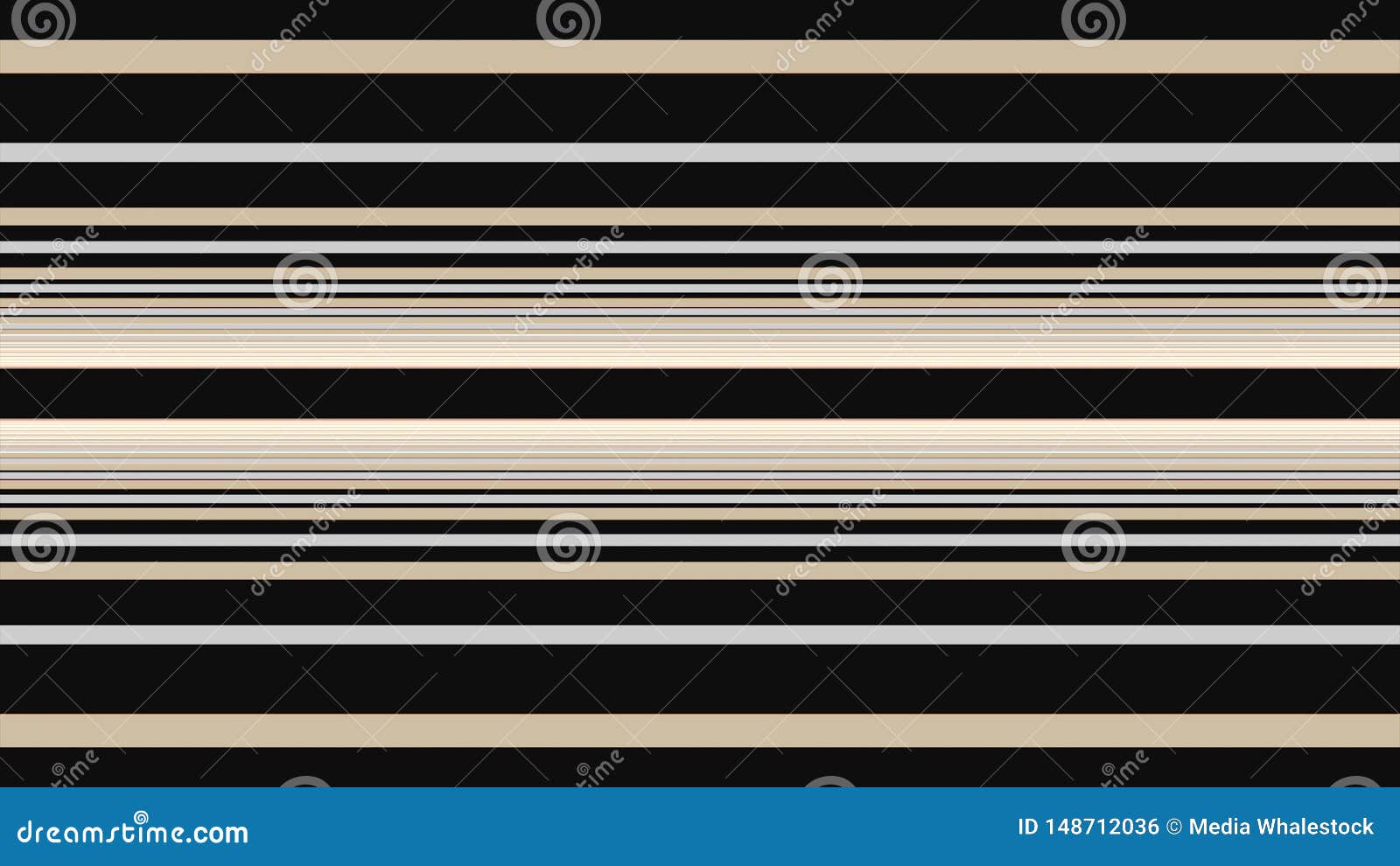 Abstract Horizontal Beige Lines Moving Up and Down on Black Background ...
