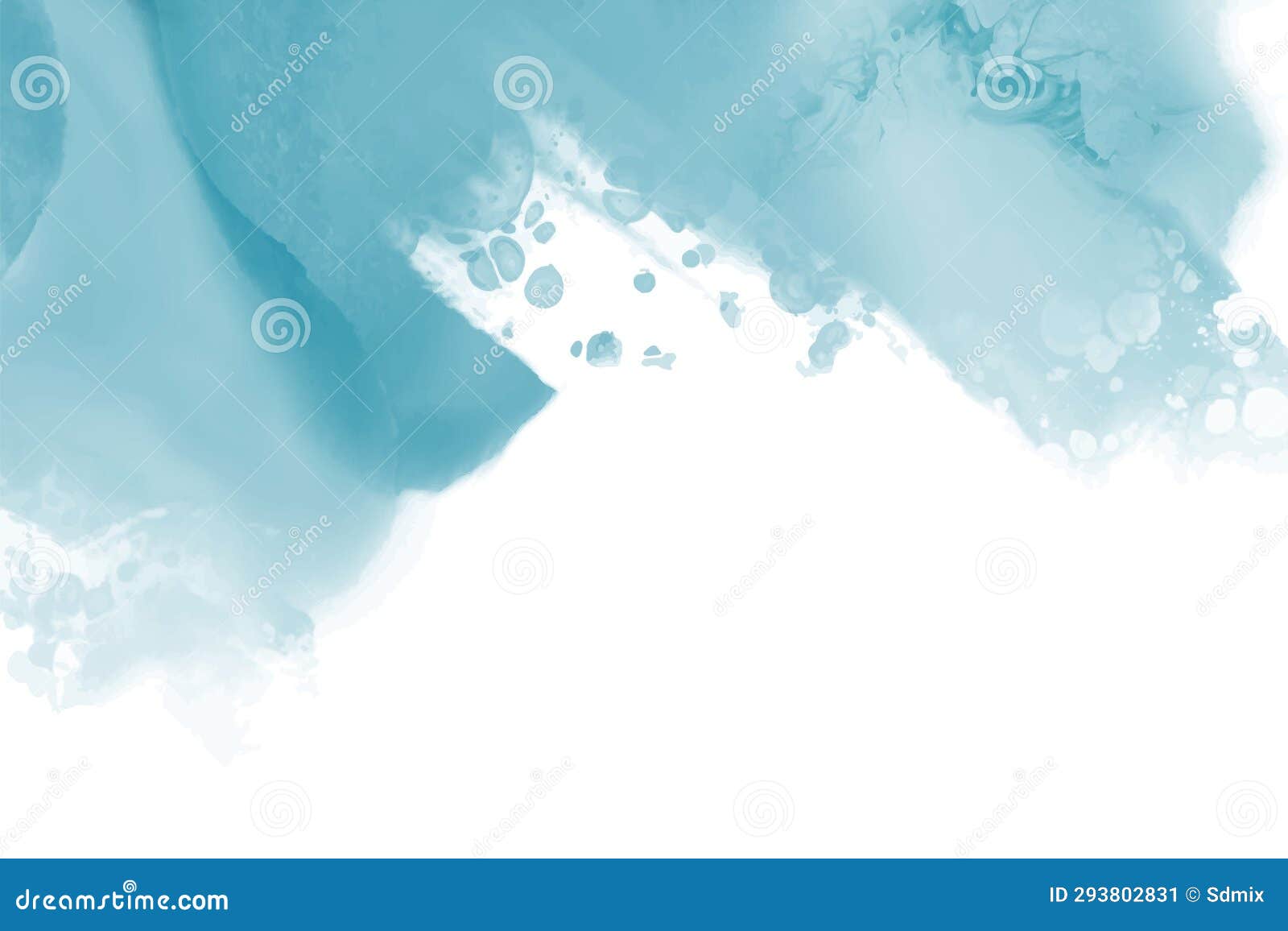 Abstract Horizontal Blue Watercolor Background. Vector Element. Stock ...