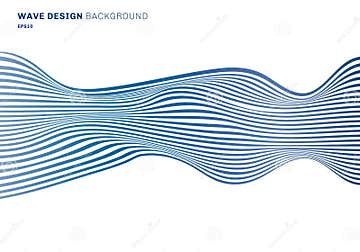 Abstract Horizontal Lines Blue Wave Design Pattern Horizontal Lines on ...