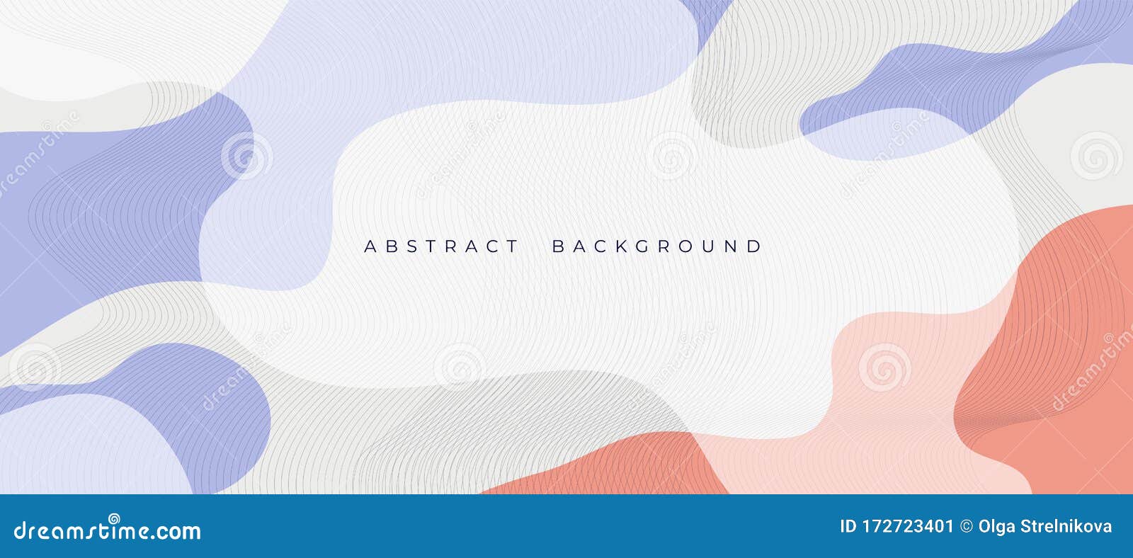 Abstract Horizontal Liquid Background with Geometric Shapes Stock ...