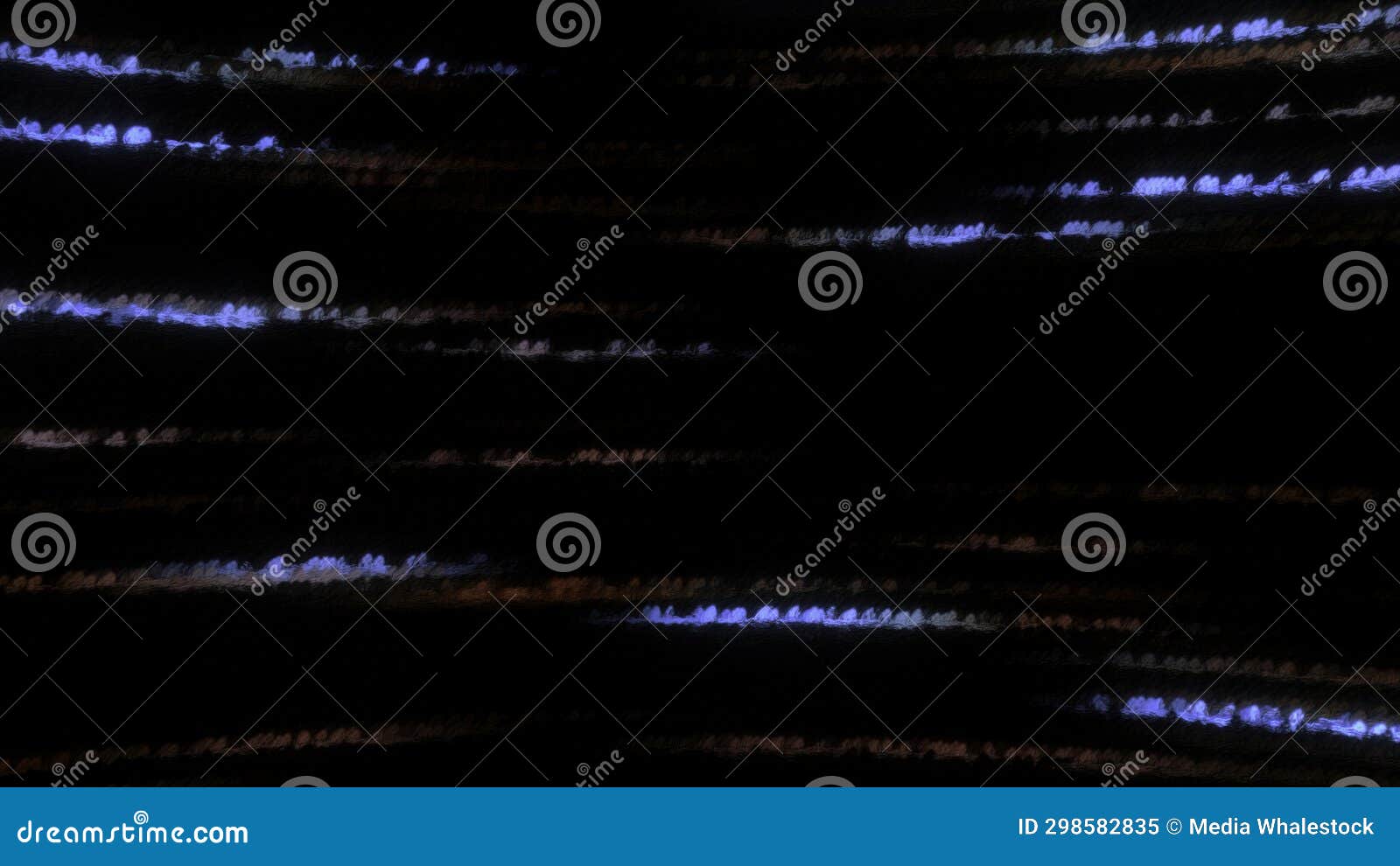 Abstract Horizontal Trembling Strings Flying on a Black Background ...