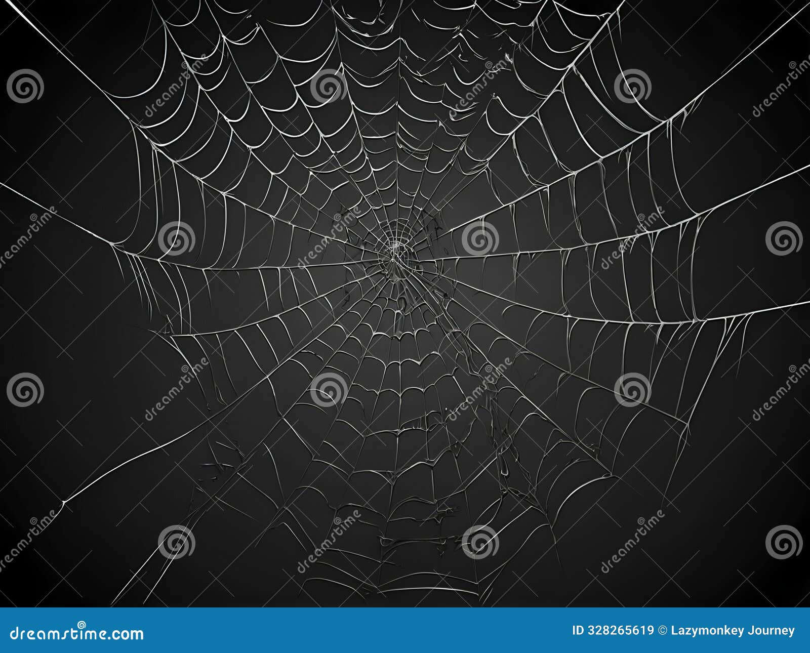 Abstract Horror Realistic Spider Web Background Texture. Hanging Cobweb ...