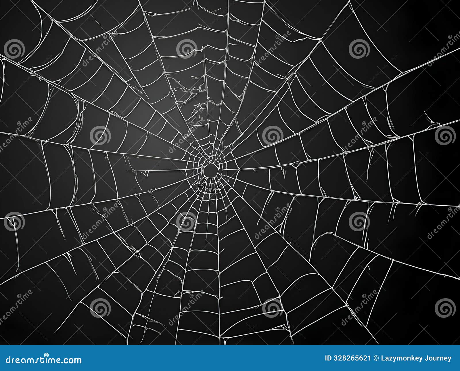 Abstract Horror Realistic Spider Web Background Texture. Hanging Cobweb ...