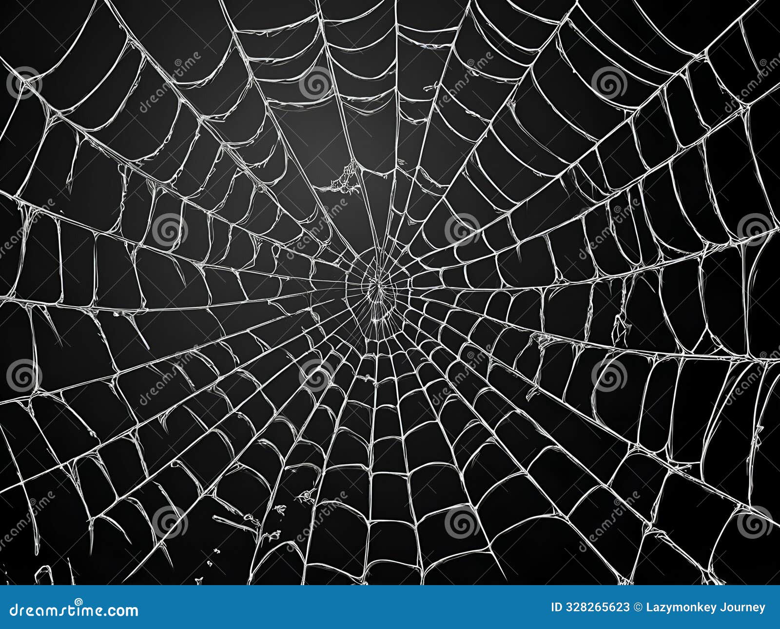 Abstract Horror Realistic Spider Web Background Texture. Hanging Cobweb ...