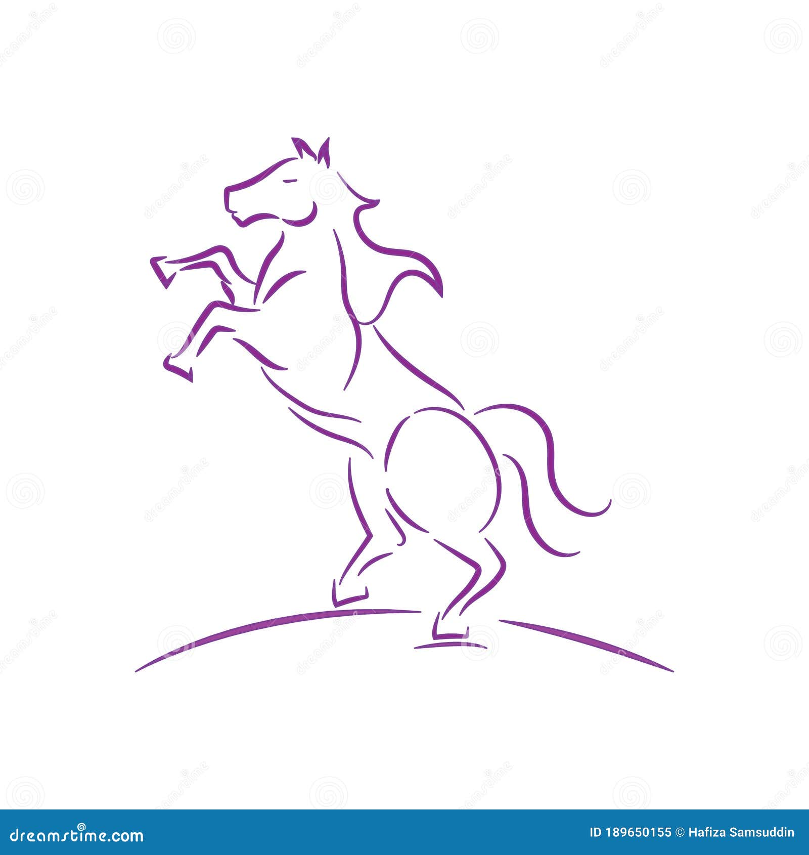 Abstract Horse Design. Vector Illustration Decorative Design Stock ...
