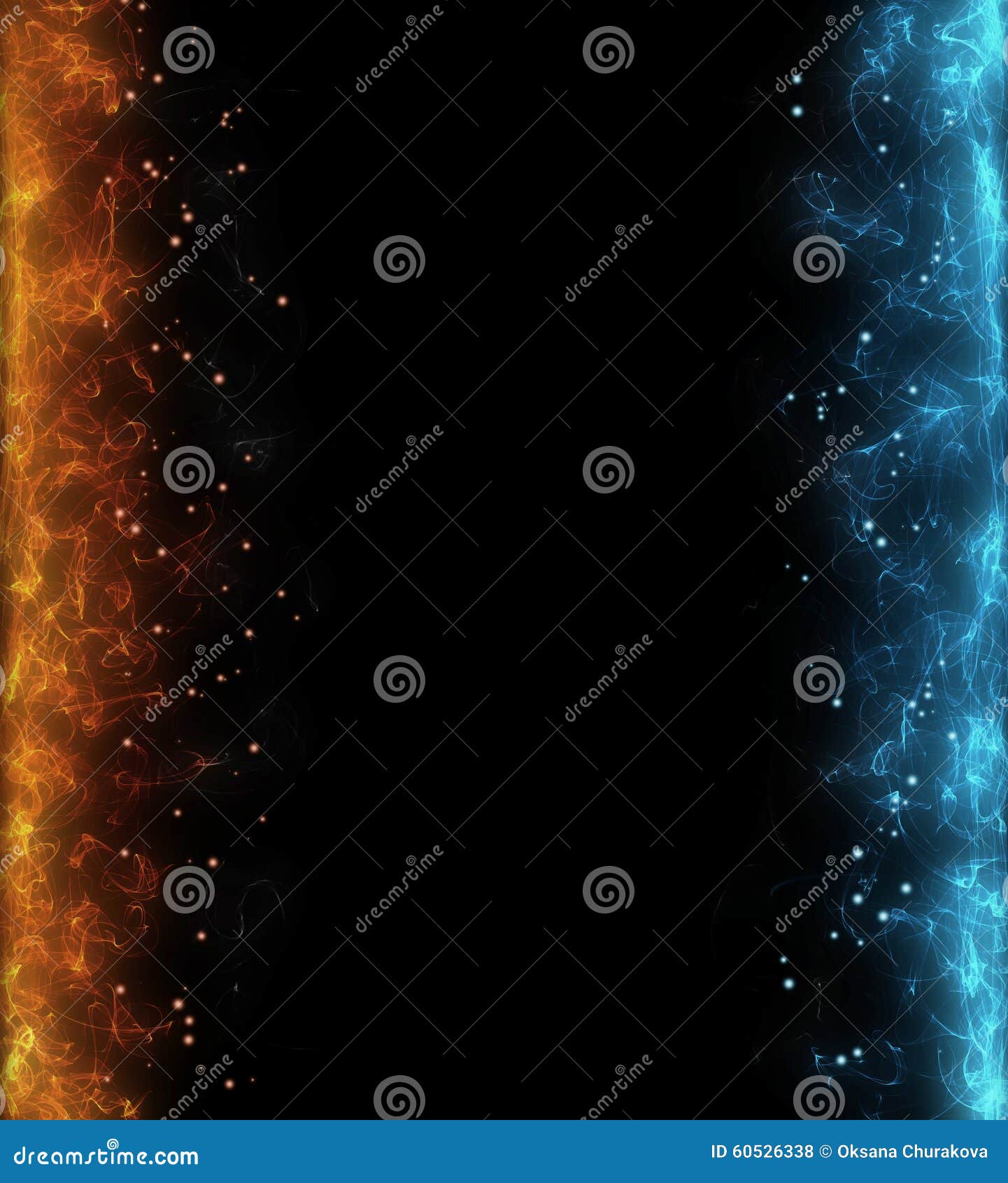 Abstract Hot Cold Vertical Background Stock Illustration - Illustration ...