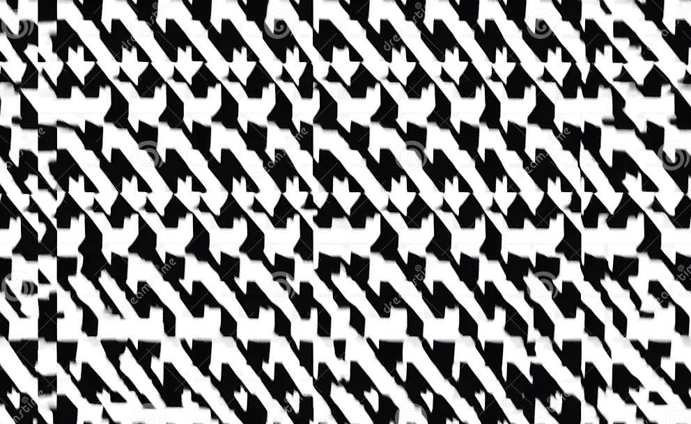 Abstract Houndstooth Seamless Pattern Stock Illustration - Illustration of background, white ...