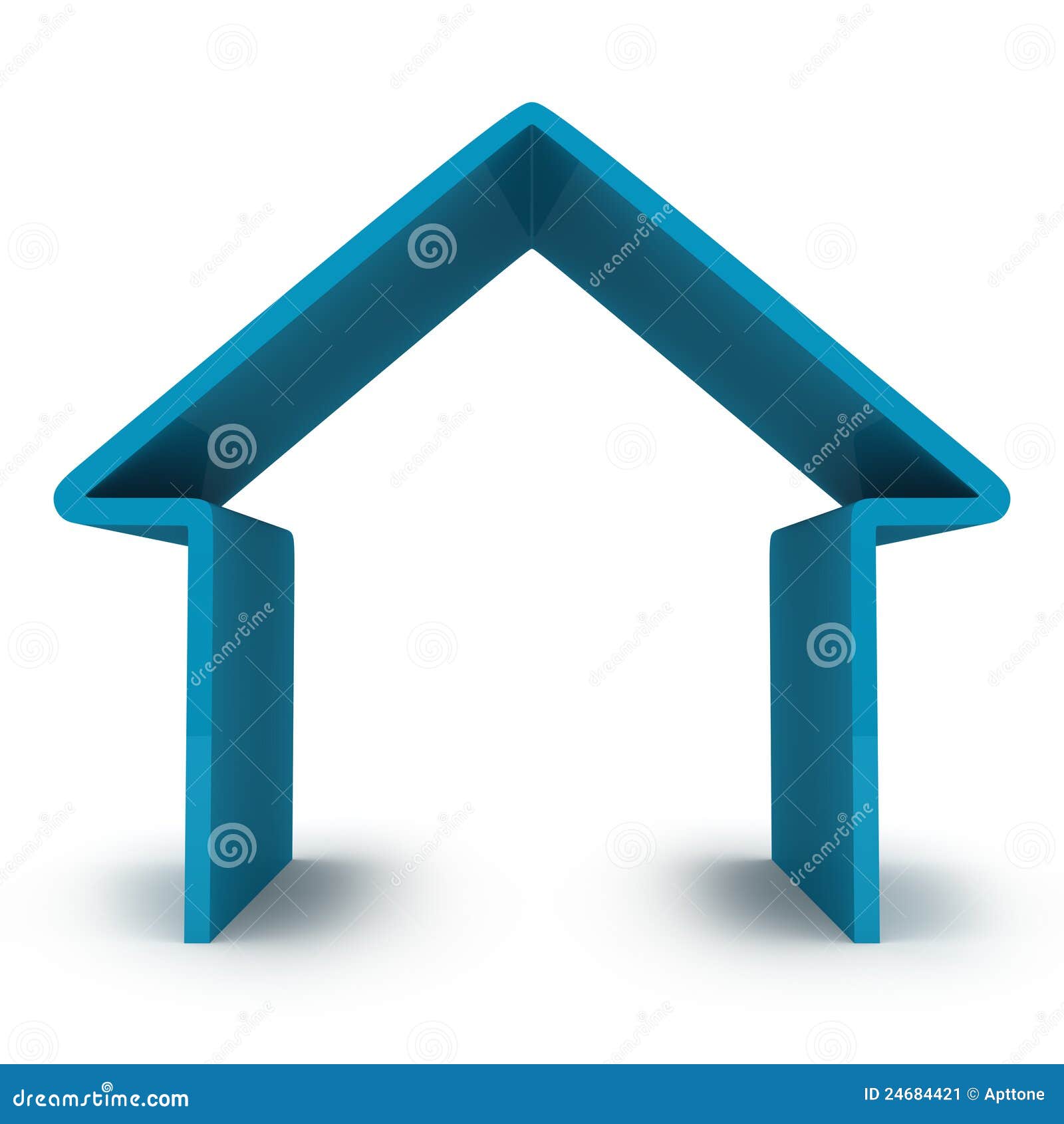 Abstract house stock illustration. Illustration of icon - 24684421