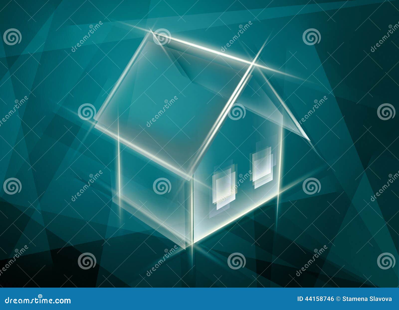 Abstract house background stock illustration. Illustration of blue ...