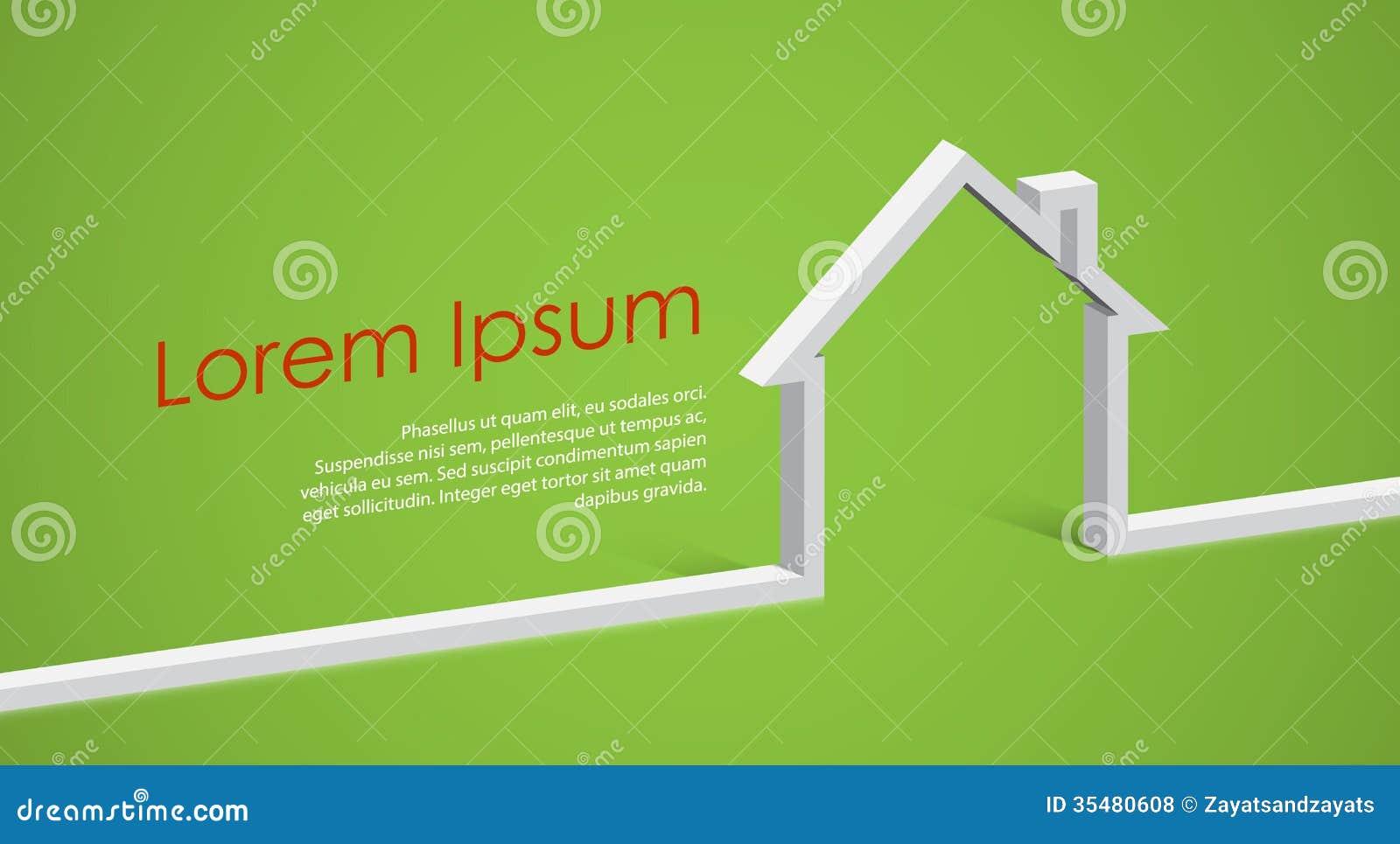 Abstract house stock vector. Illustration of single, concept - 35480608