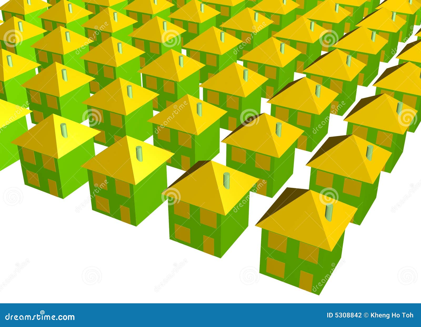 Abstract Housing Buildings Background Stock Illustration - Illustration ...