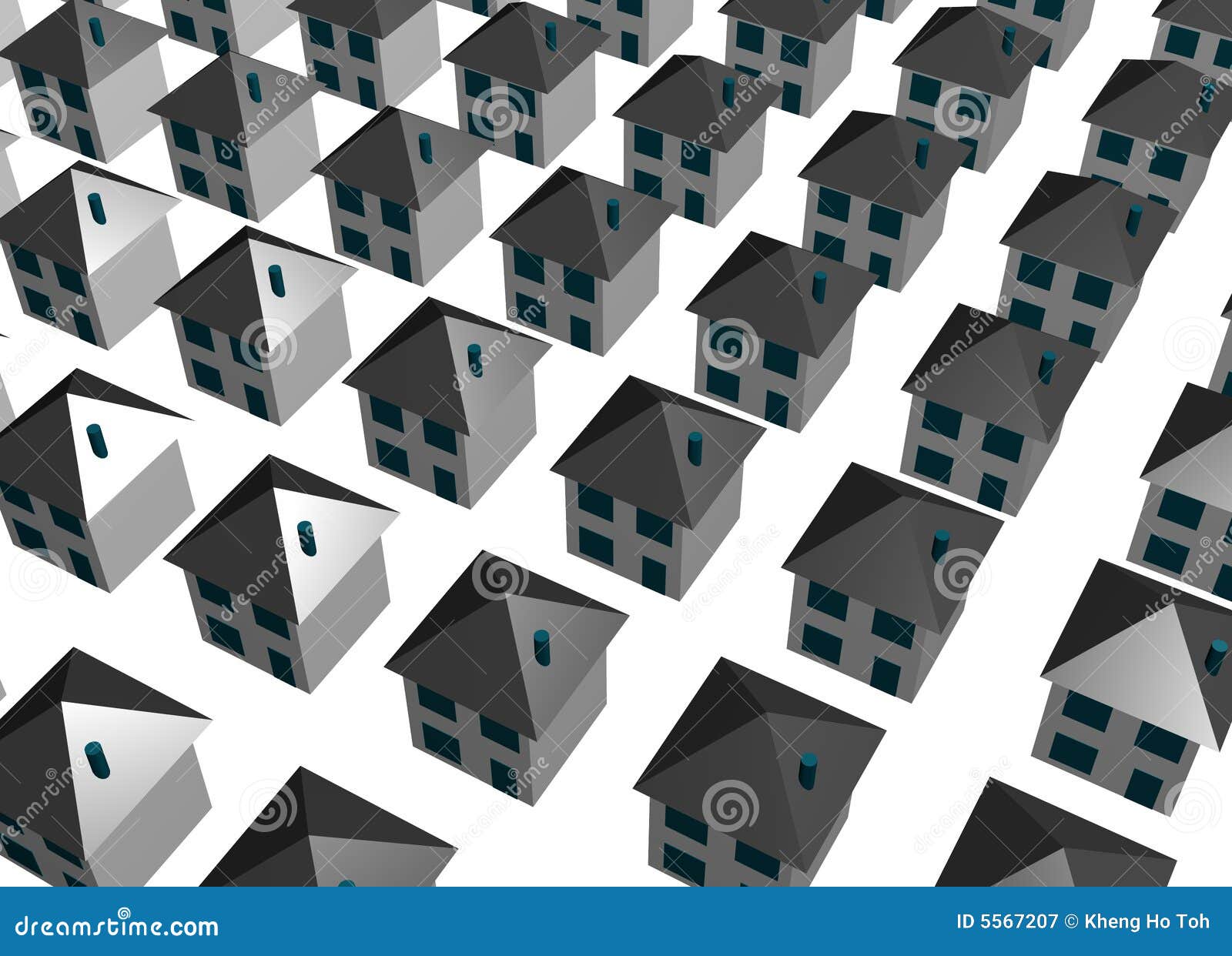 Abstract Housing Buildings Background Stock Illustration - Illustration ...