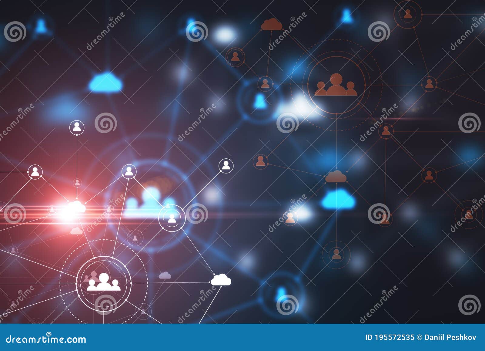 Abstract HR hologram stock illustration. Illustration of communication ...