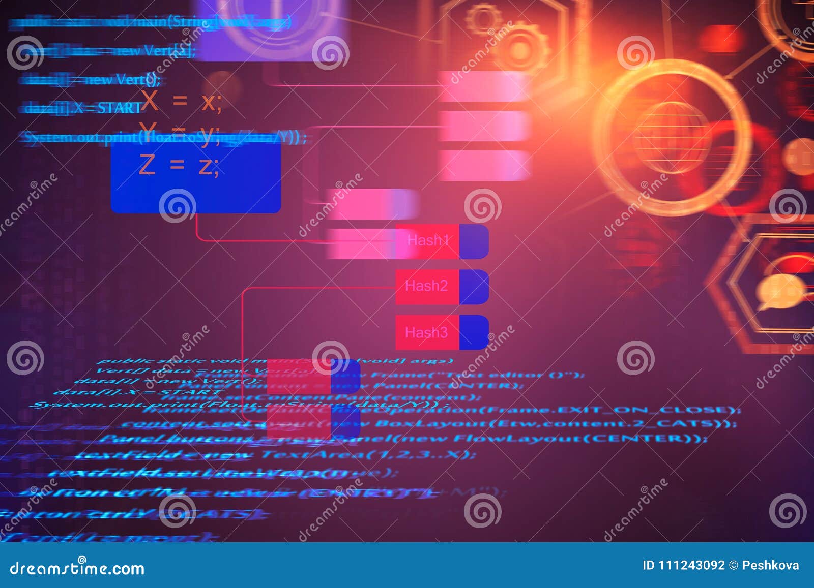 Abstract HTML texture stock illustration. Illustration of display ...
