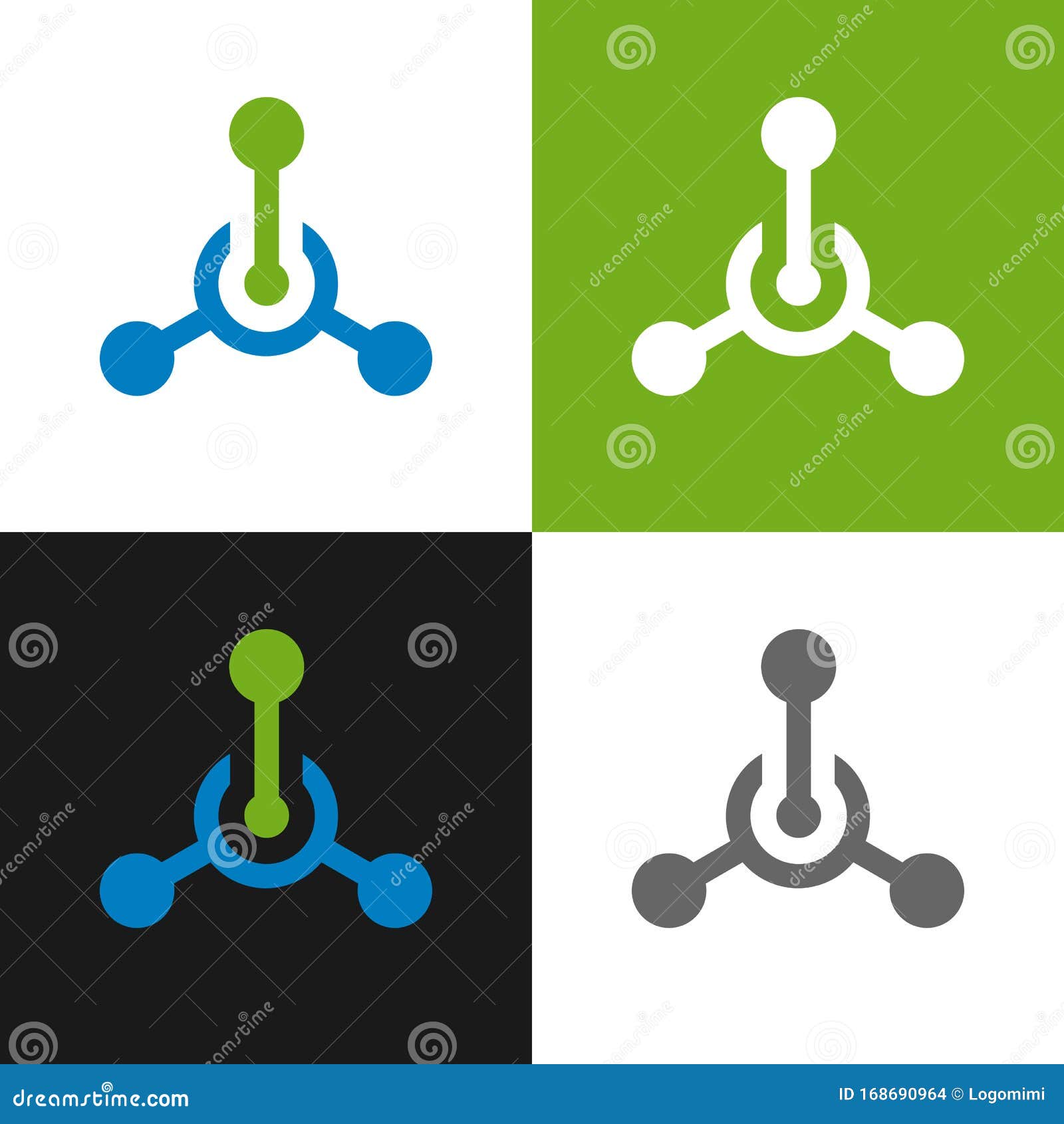 Abstract Hub Logo Template, Network Connection Icon Design - Vector ...