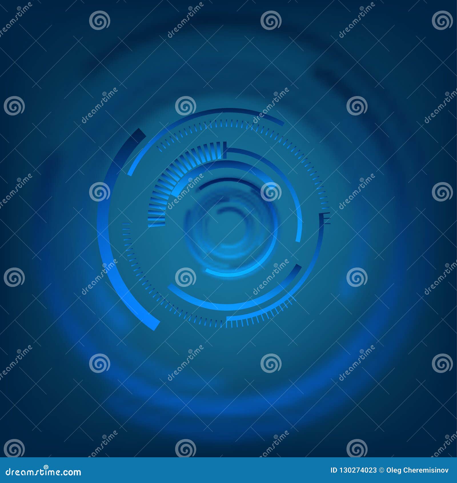 Abstract Hud Design Element. Vector Technology Background. Stock Vector ...