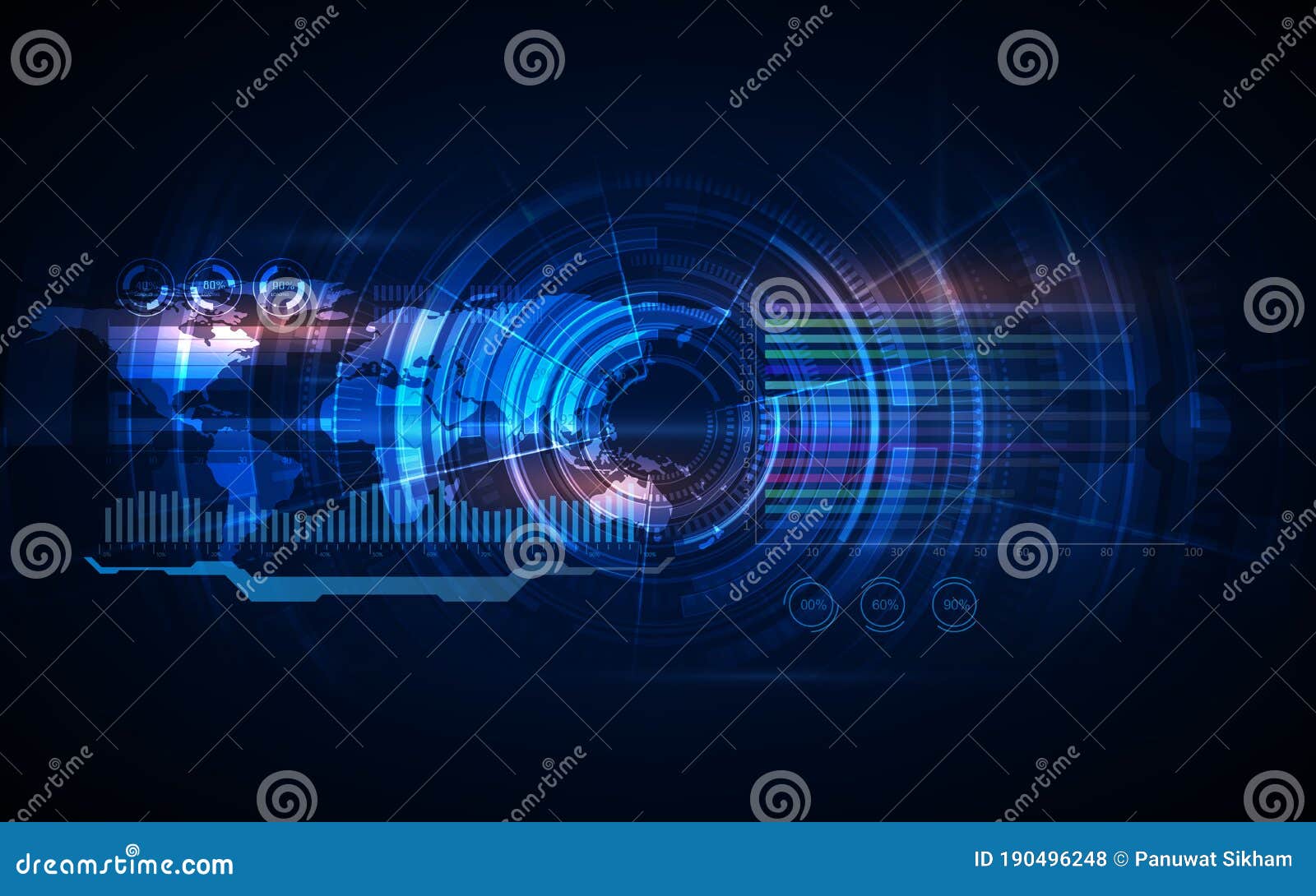 Abstract Hud Ui Gui Future Futuristic Screen System Virtual Design ...