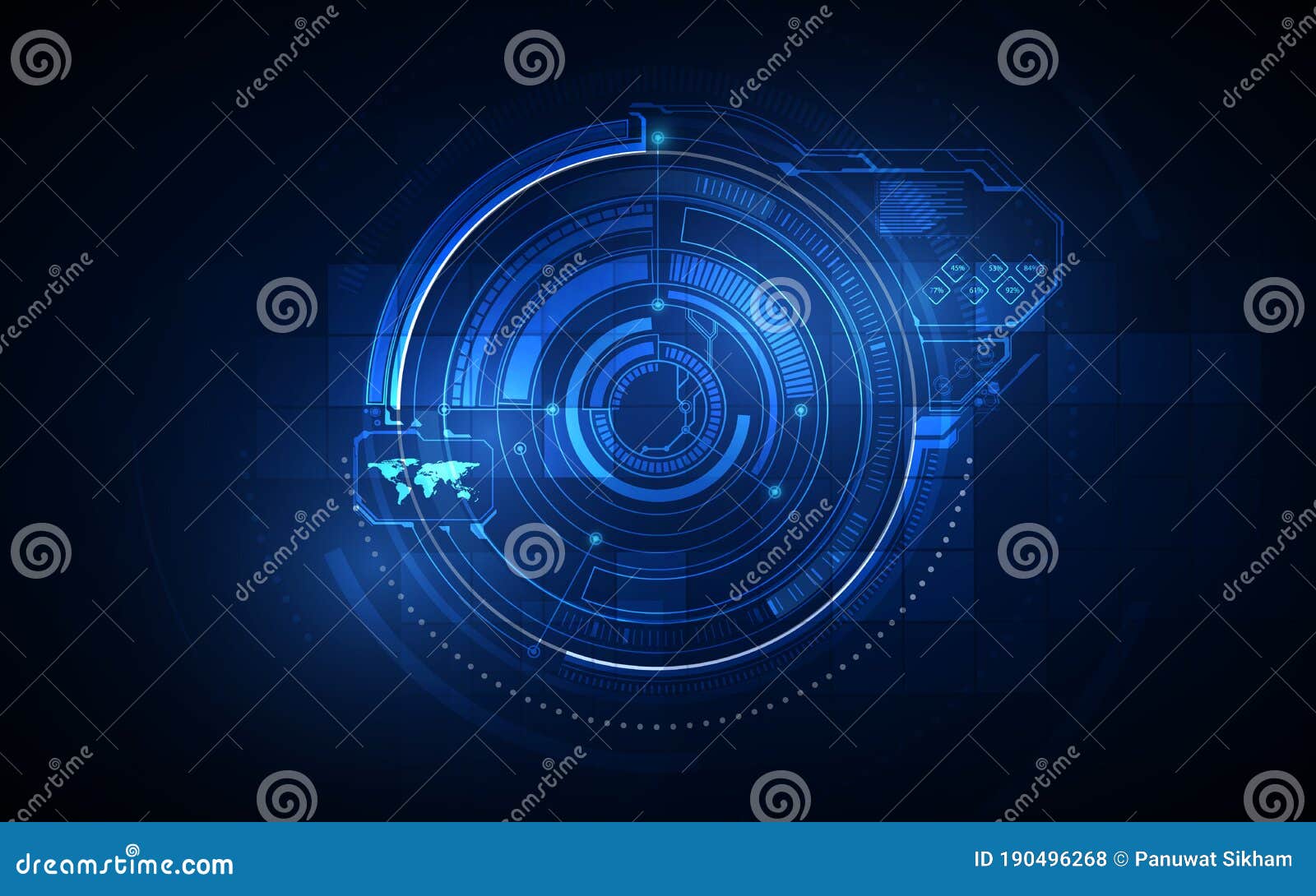 Abstract Hud Ui Gui Future Futuristic Screen System Virtual Design ...