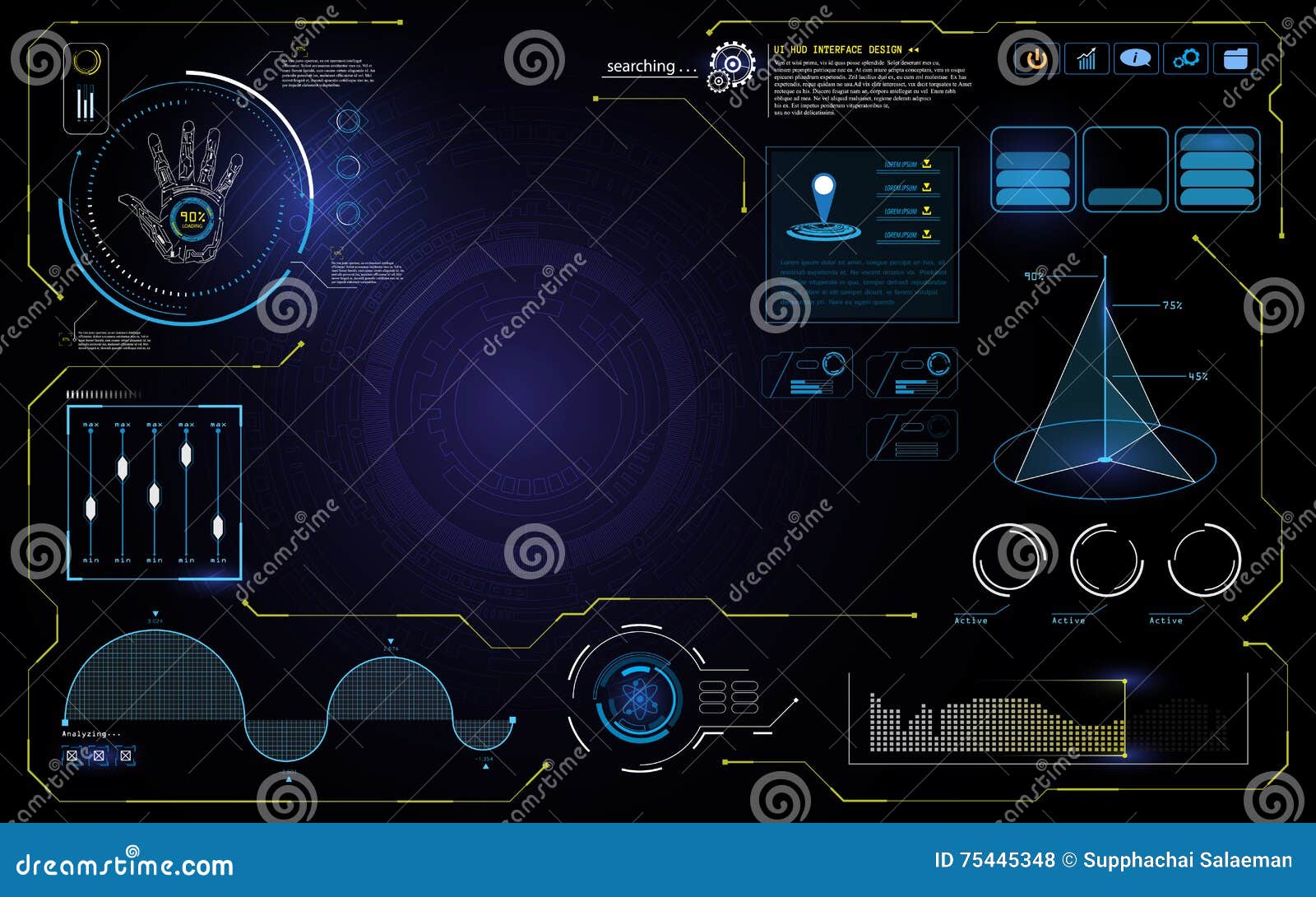 Abstract Hud UI Interface Data Computer Technology Screen Concept ... Abstract Hud UI Interface Data Computer Technology Screen Concept ...
