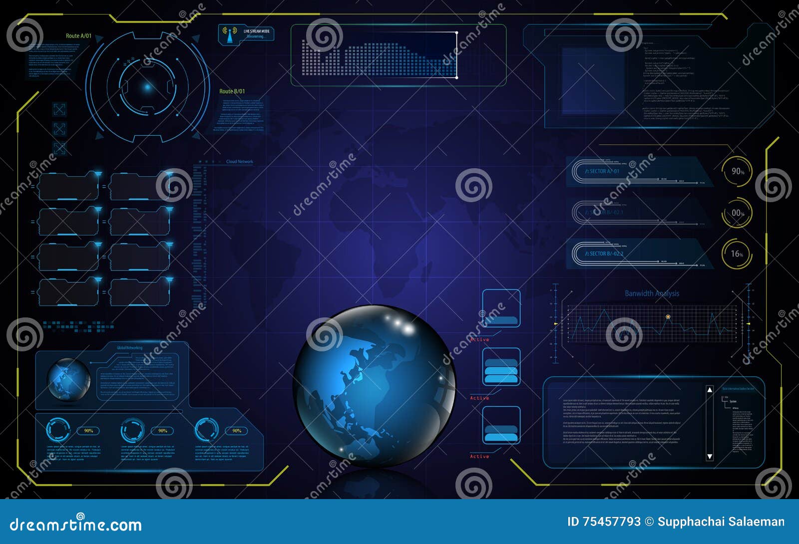 Abstract Hud UI Interface Global Data Access Innovation Technology ... Abstract Hud UI Interface Global Data Access Innovation Technology ...