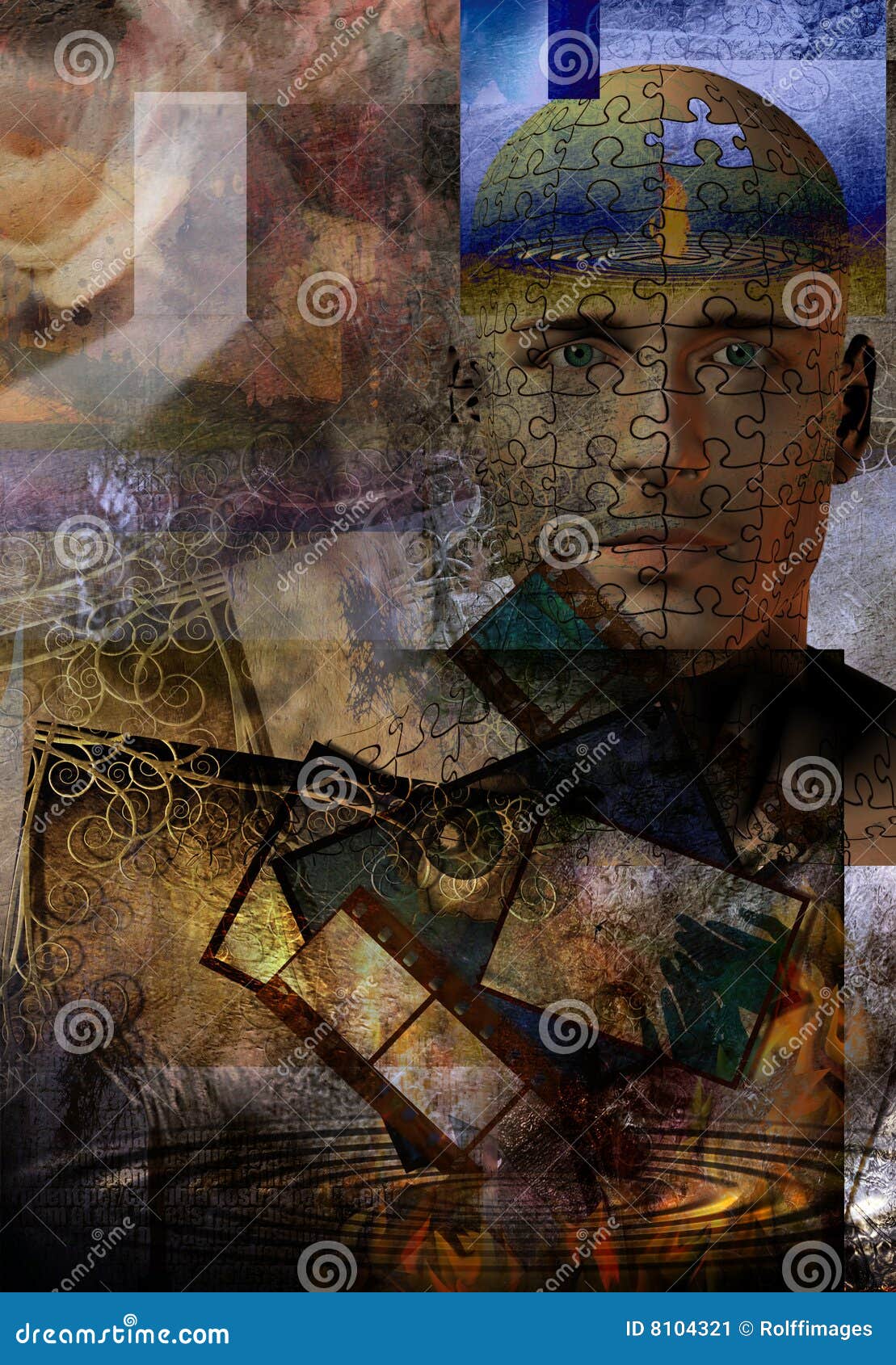 Abstract with Human stock illustration. Illustration of decorative ...