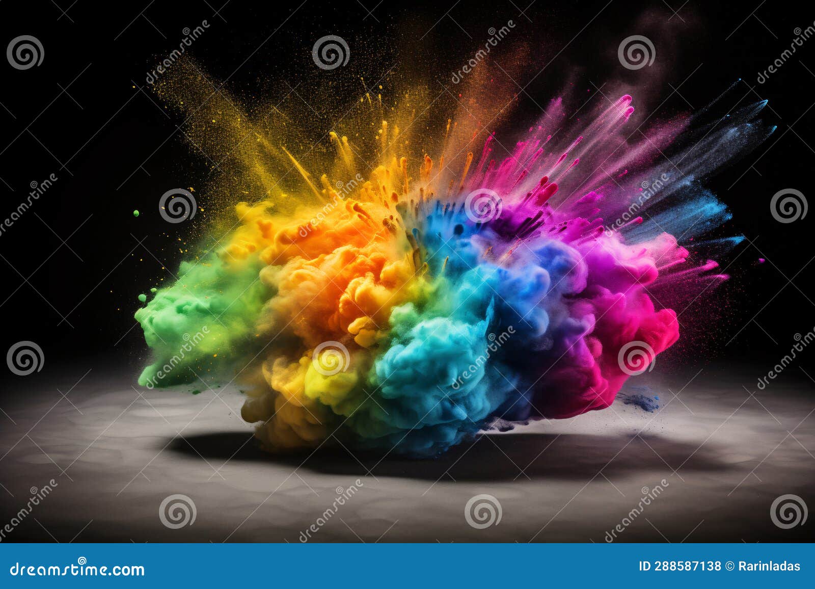 Abstract Human Brain Explosion: a Colorful and Creative Depiction of ...