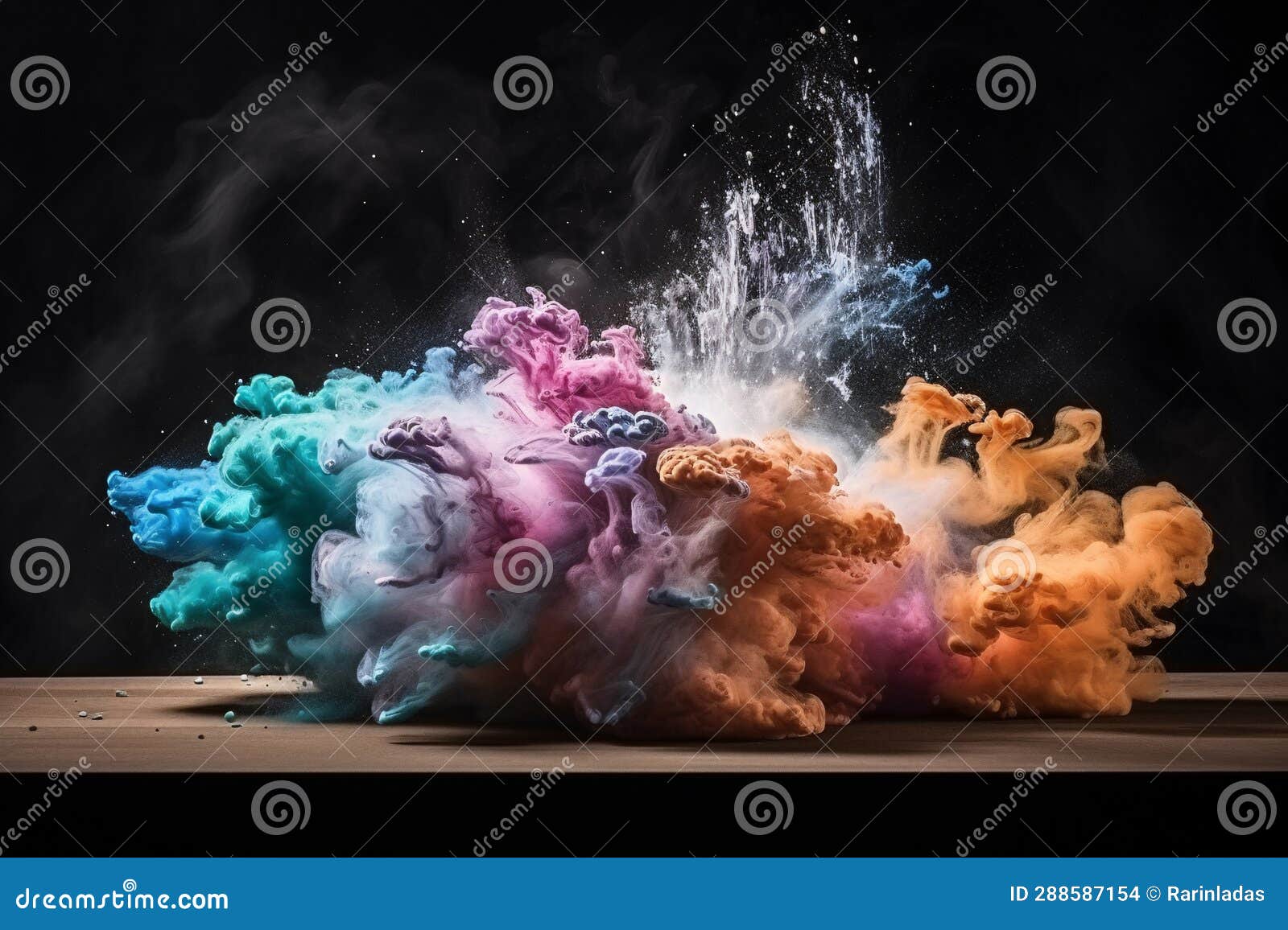 Abstract Human Brain Explosion: a Colorful and Creative Depiction of ...