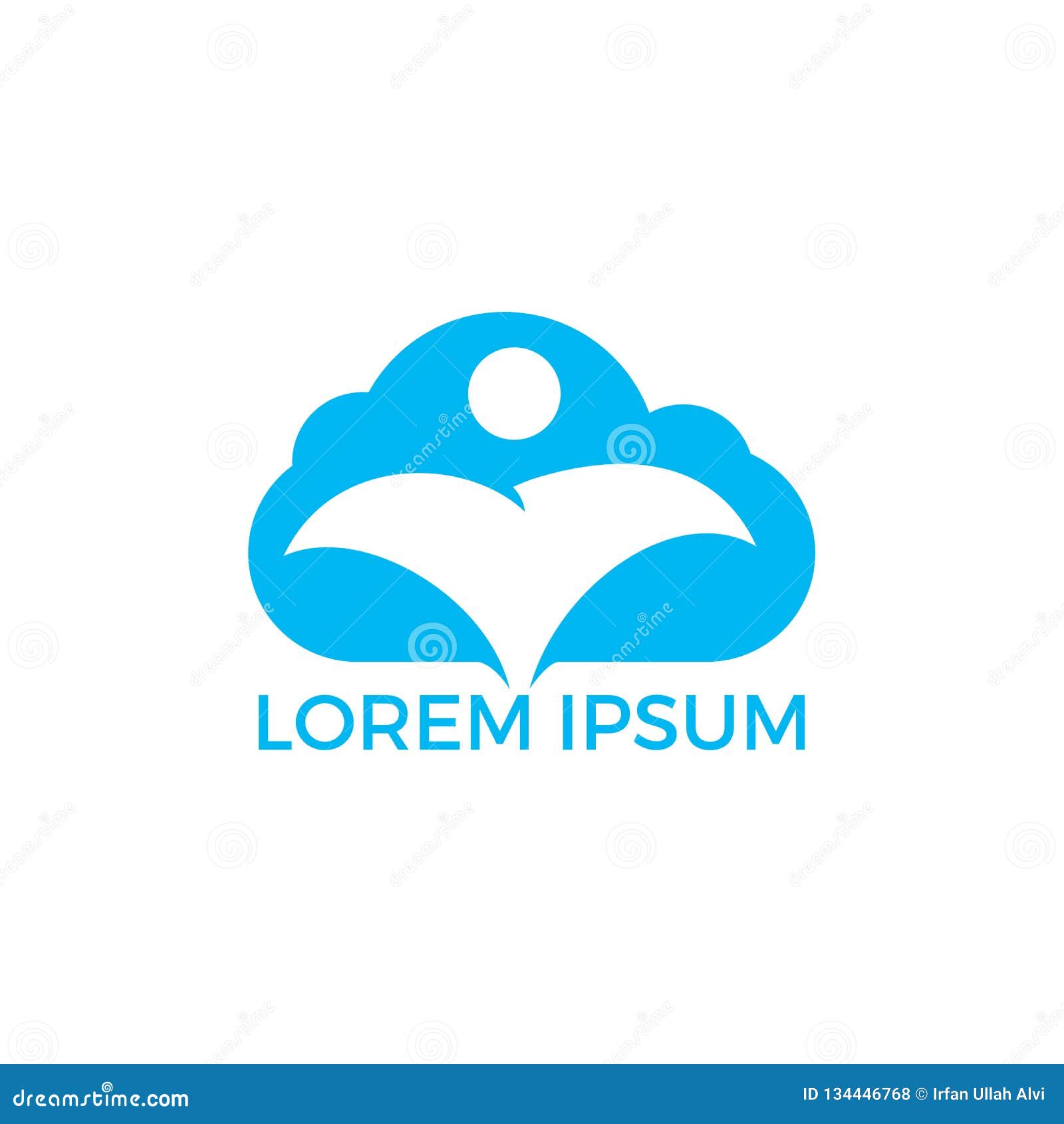 Abstract Human Cloud Logo Design. Stock Vector - Illustration of ...