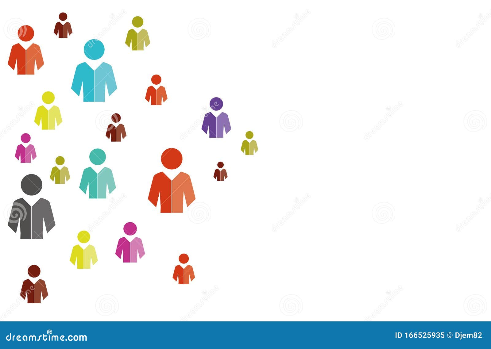 Abstract Human Community Concept on the White Stock Vector ...