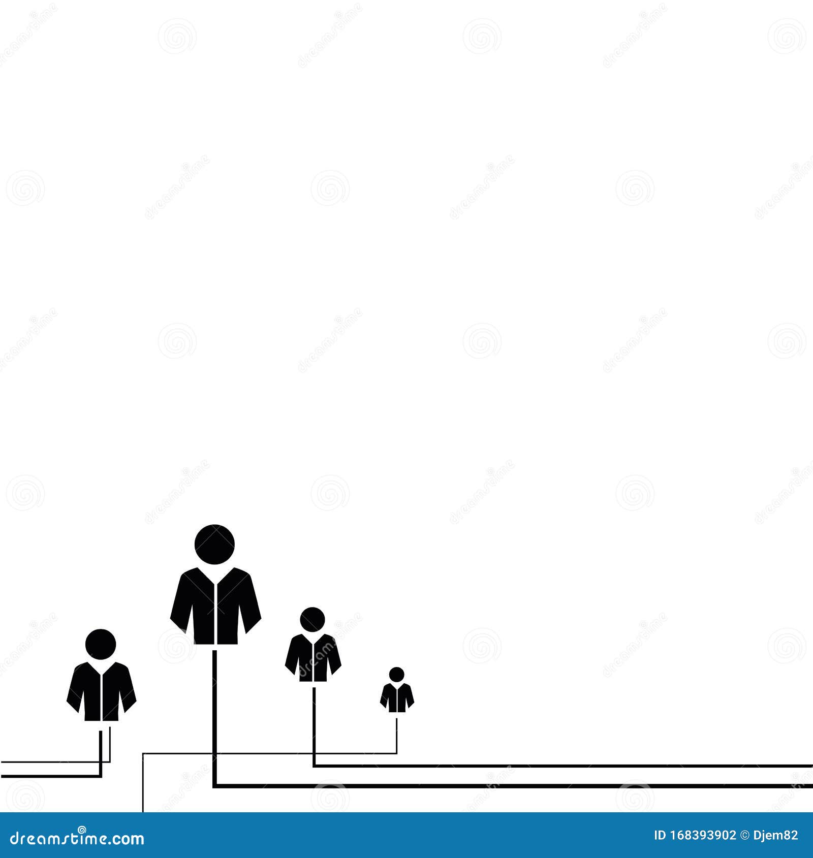 Abstract Human Community Concept on the White Stock Vector ...