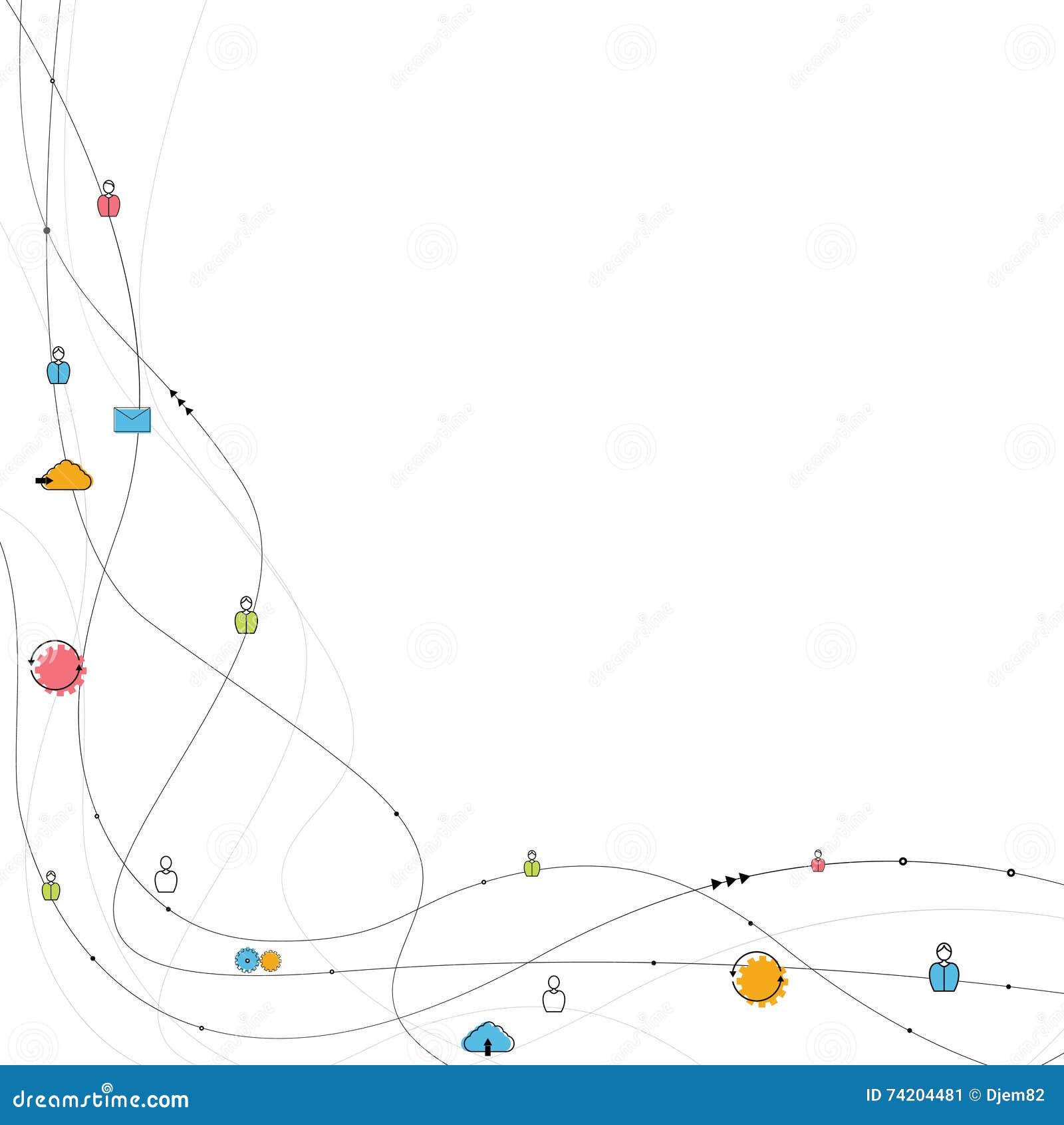 Abstract human connection. stock vector. Illustration of connect - 74204481