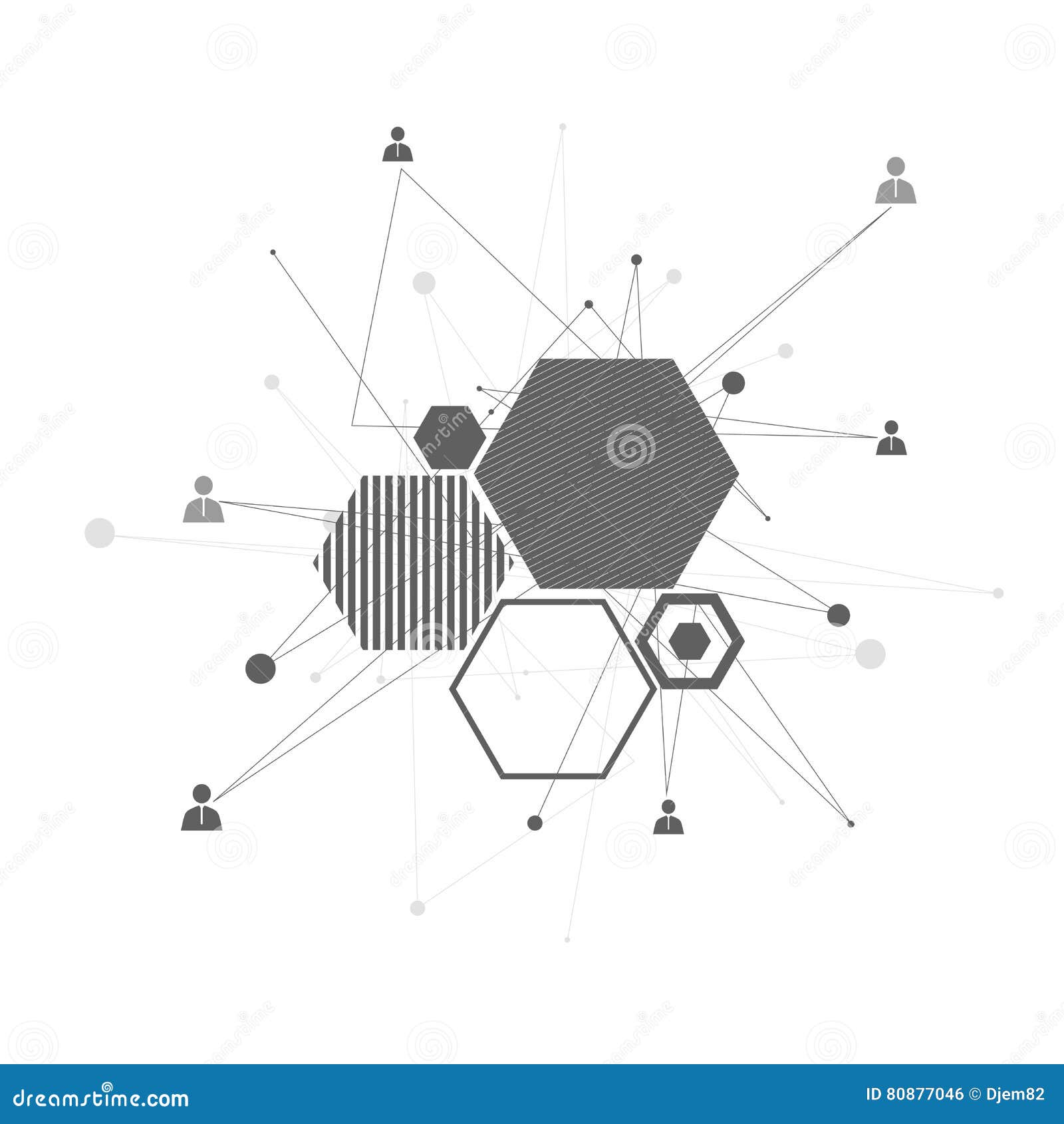 Abstract human connection. stock vector. Illustration of meeting - 80877046