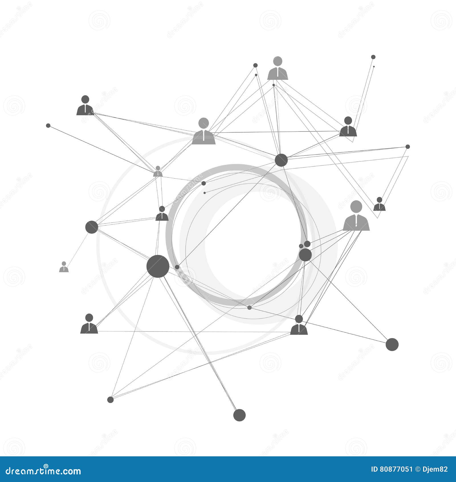 Abstract human connection. stock vector. Illustration of network - 80877051