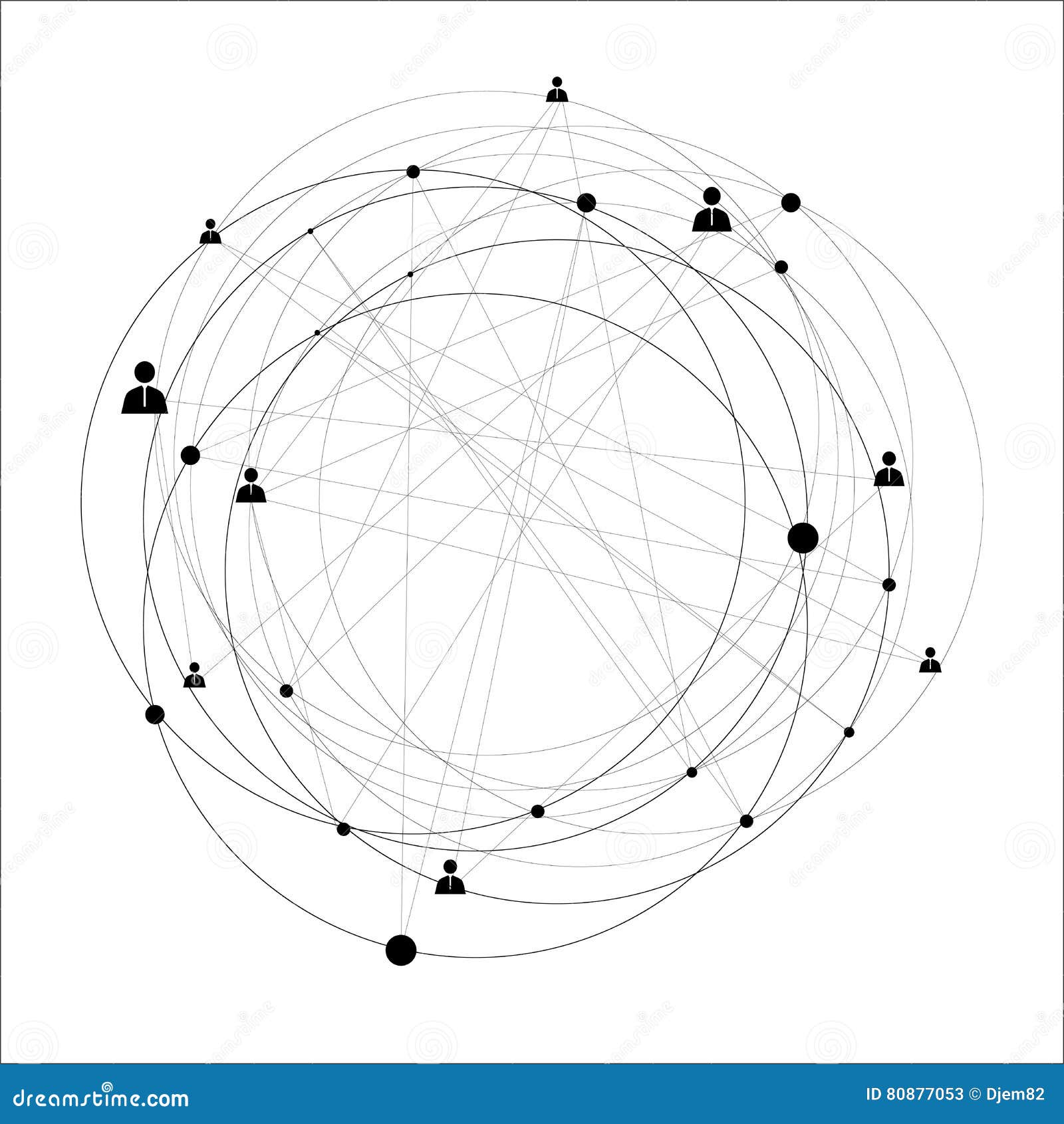 Abstract human connection. stock vector. Illustration of meeting - 80877053