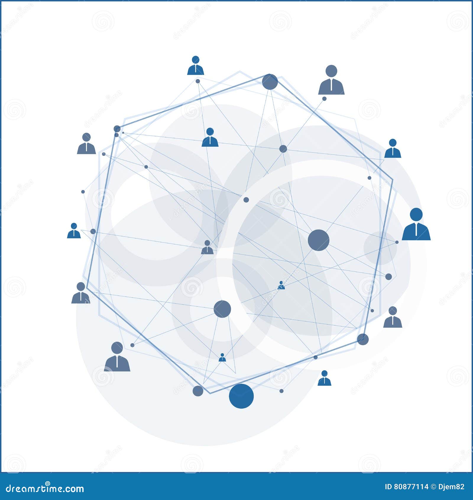 Abstract human connection. stock vector. Illustration of concept - 80877114