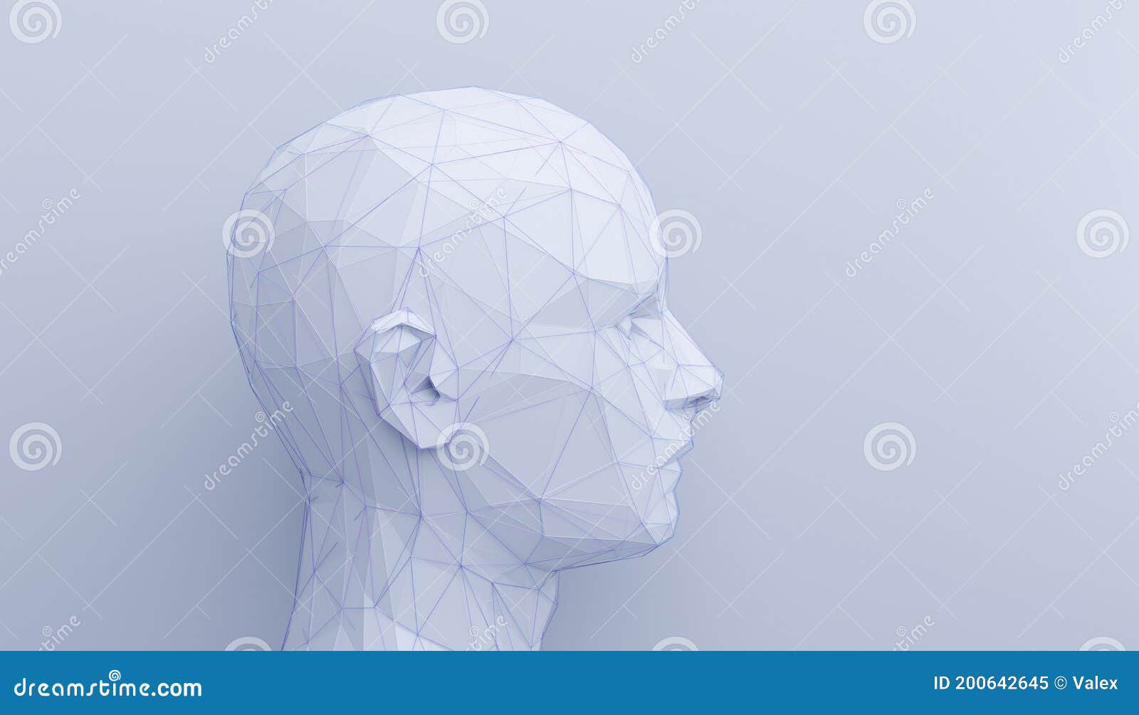Abstract Human Face stock illustration. Illustration of virtual - 200642645