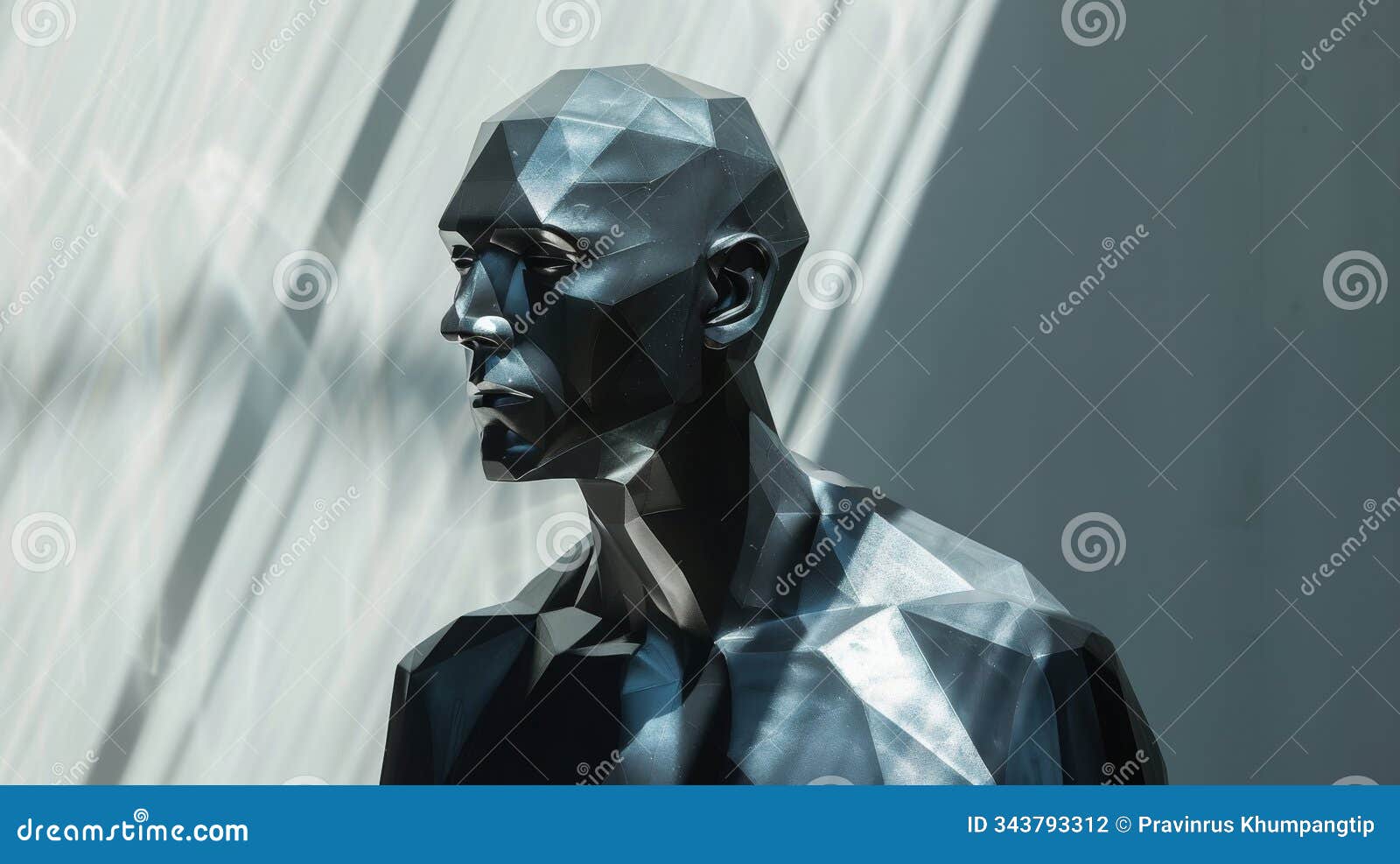 Abstract Human Figure Constructed from a Series of Intersecting Lines ...