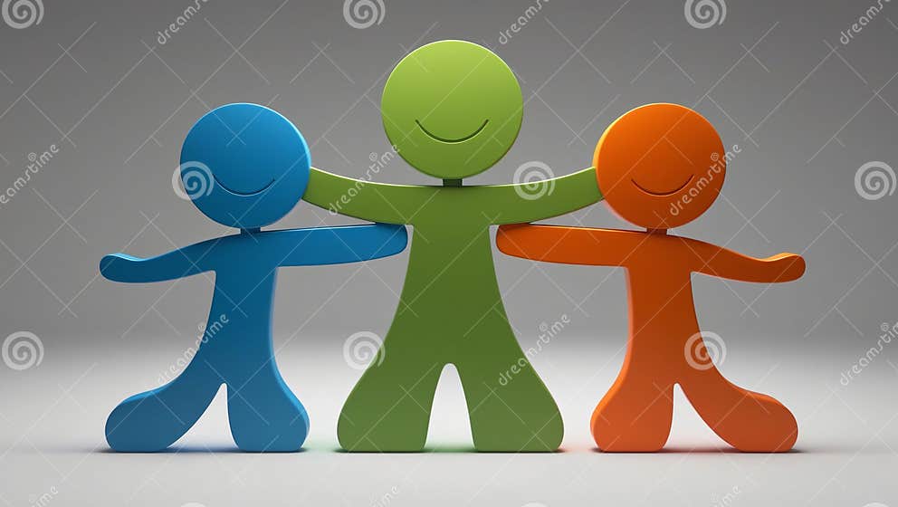 Abstract Human Figures in Action. Vector Logo Template Set Stock ...