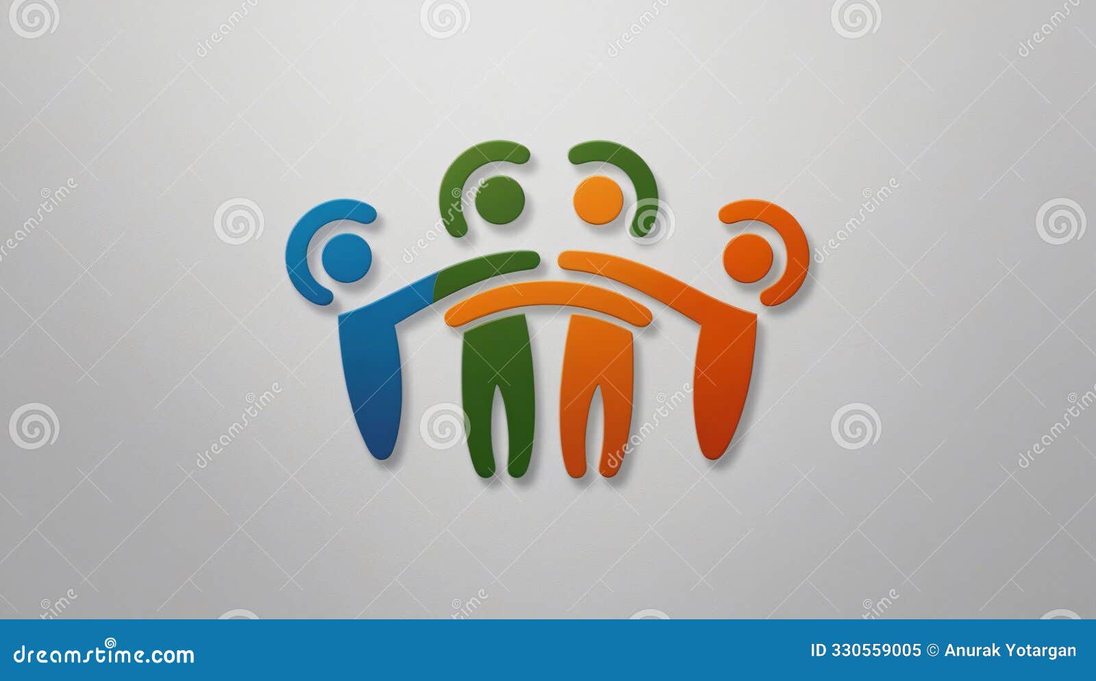 Abstract Human Figures in Action. Vector Logo Template Set Stock ...