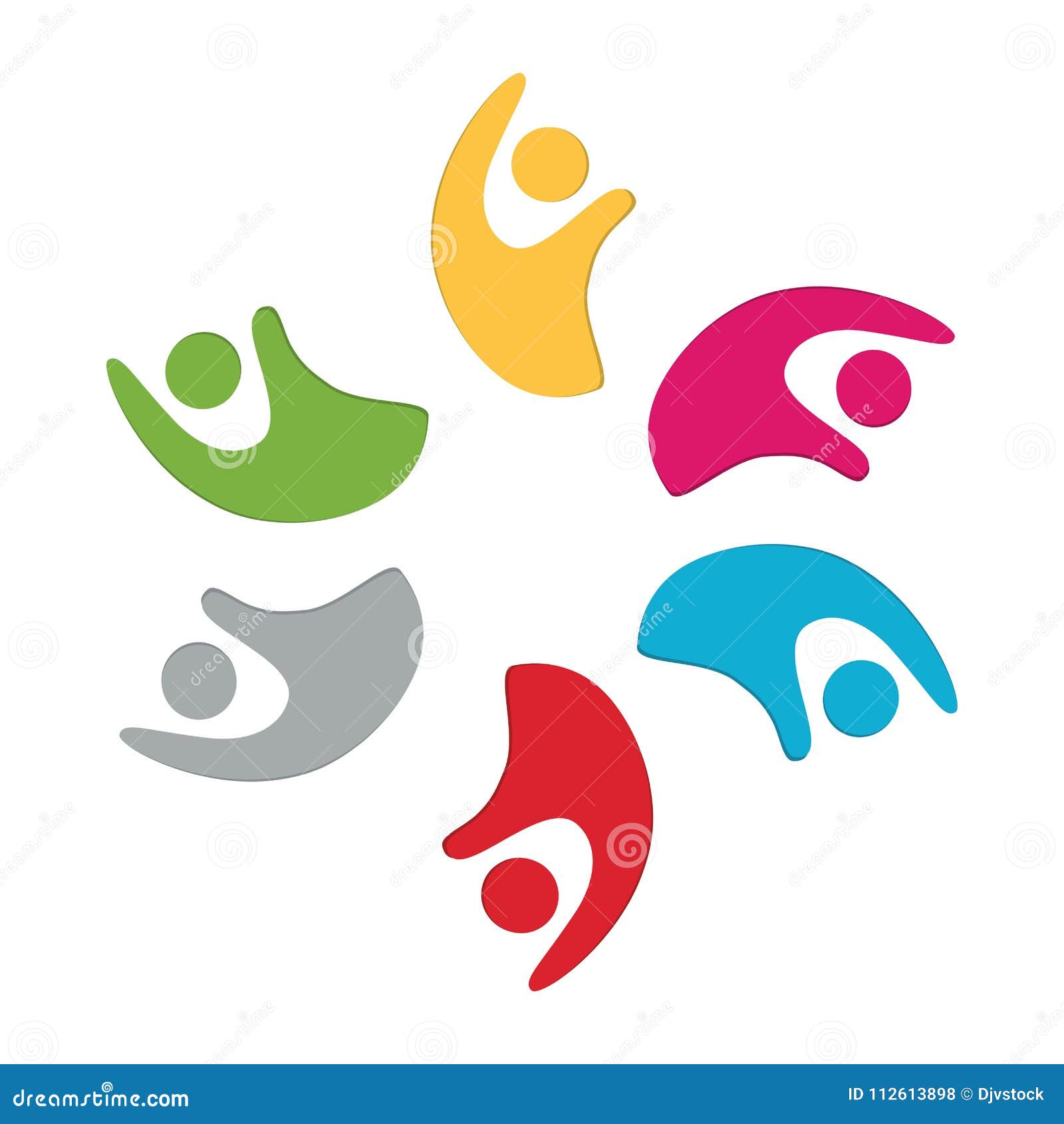 Abstract Human Figures Design Stock Vector - Illustration of identity ...