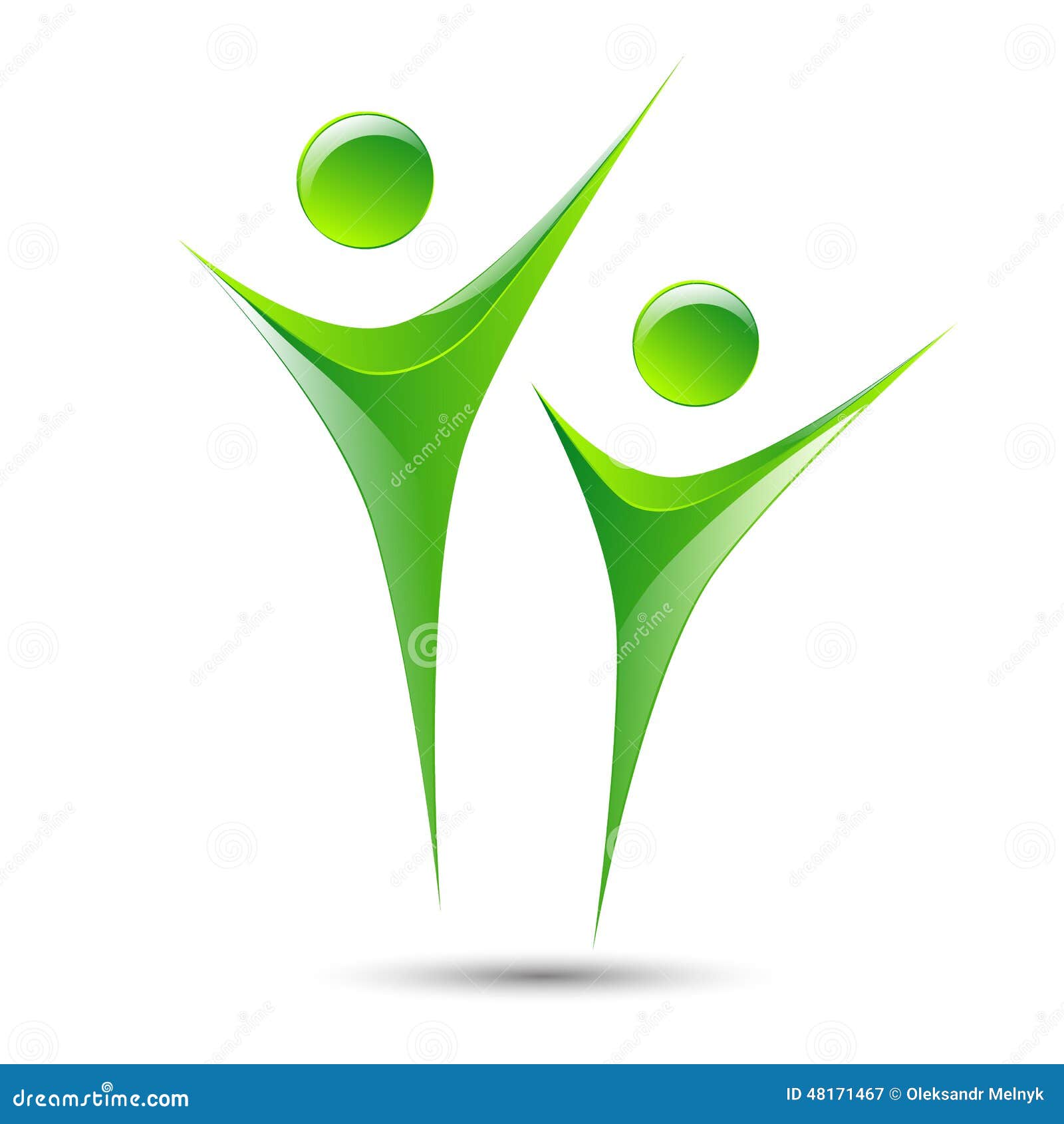 Abstract Human Figures Vector Logo Template Stock Vector - Illustration ...