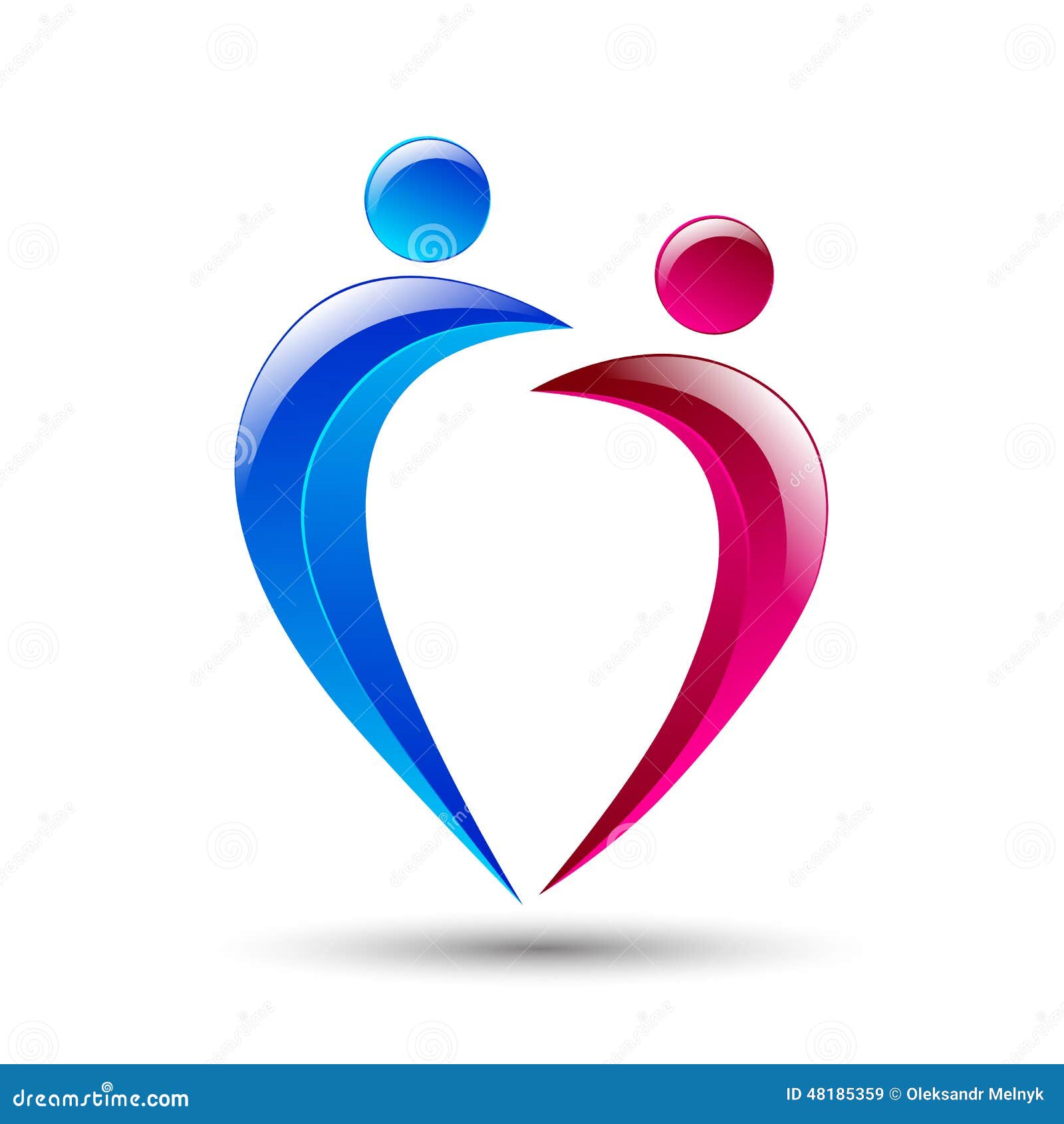 Abstract Human Figures Vector Logo Template Stock Vector - Image: 48185359