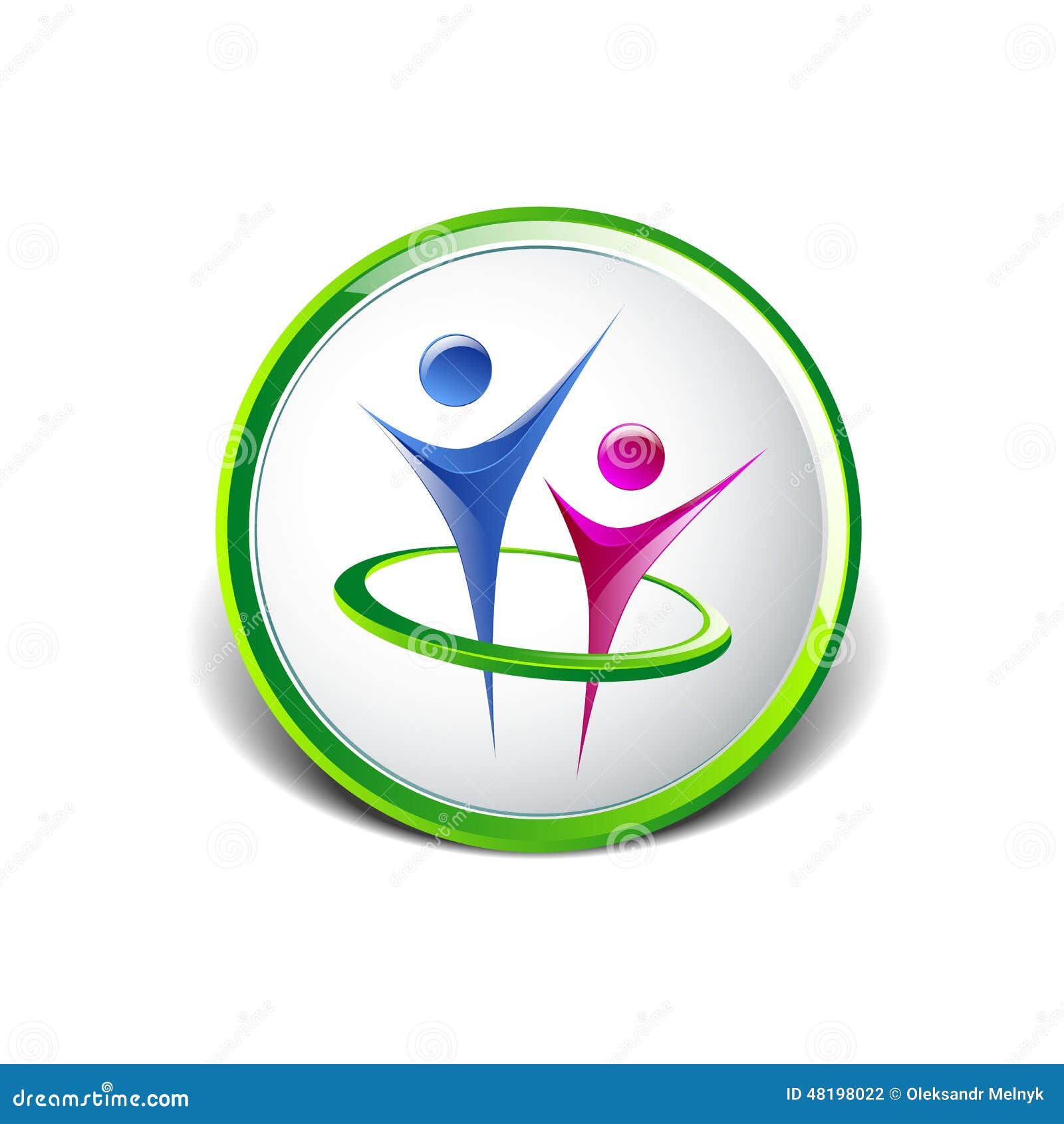 Abstract Human Figures Vector Logo Template Stock Vector - Illustration ...