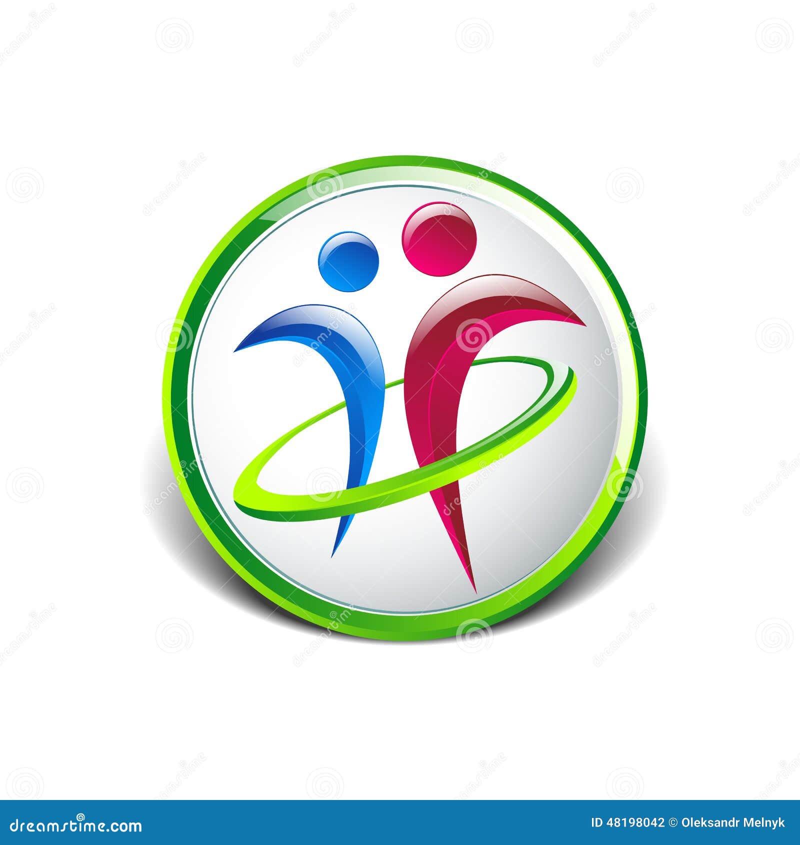 Abstract Human Figures Vector Logo Template Stock Vector - Illustration ...