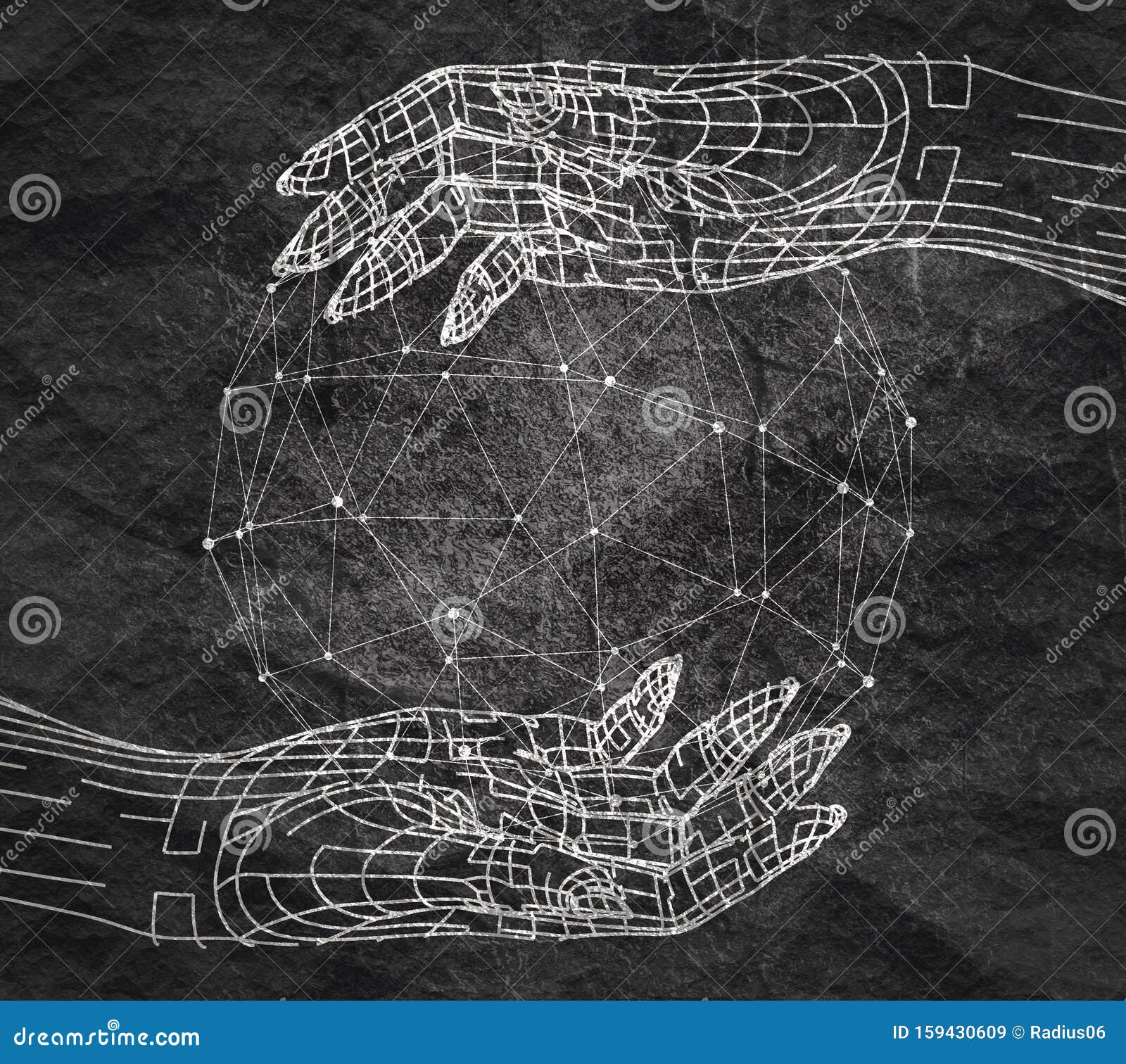 Abstract human hands stock illustration. Illustration of human - 159430609